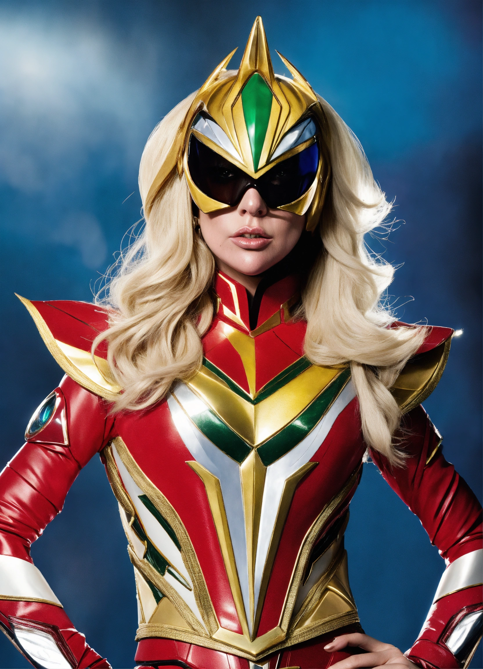 Lexica - Lady Gaga as Power Rangers mystic force