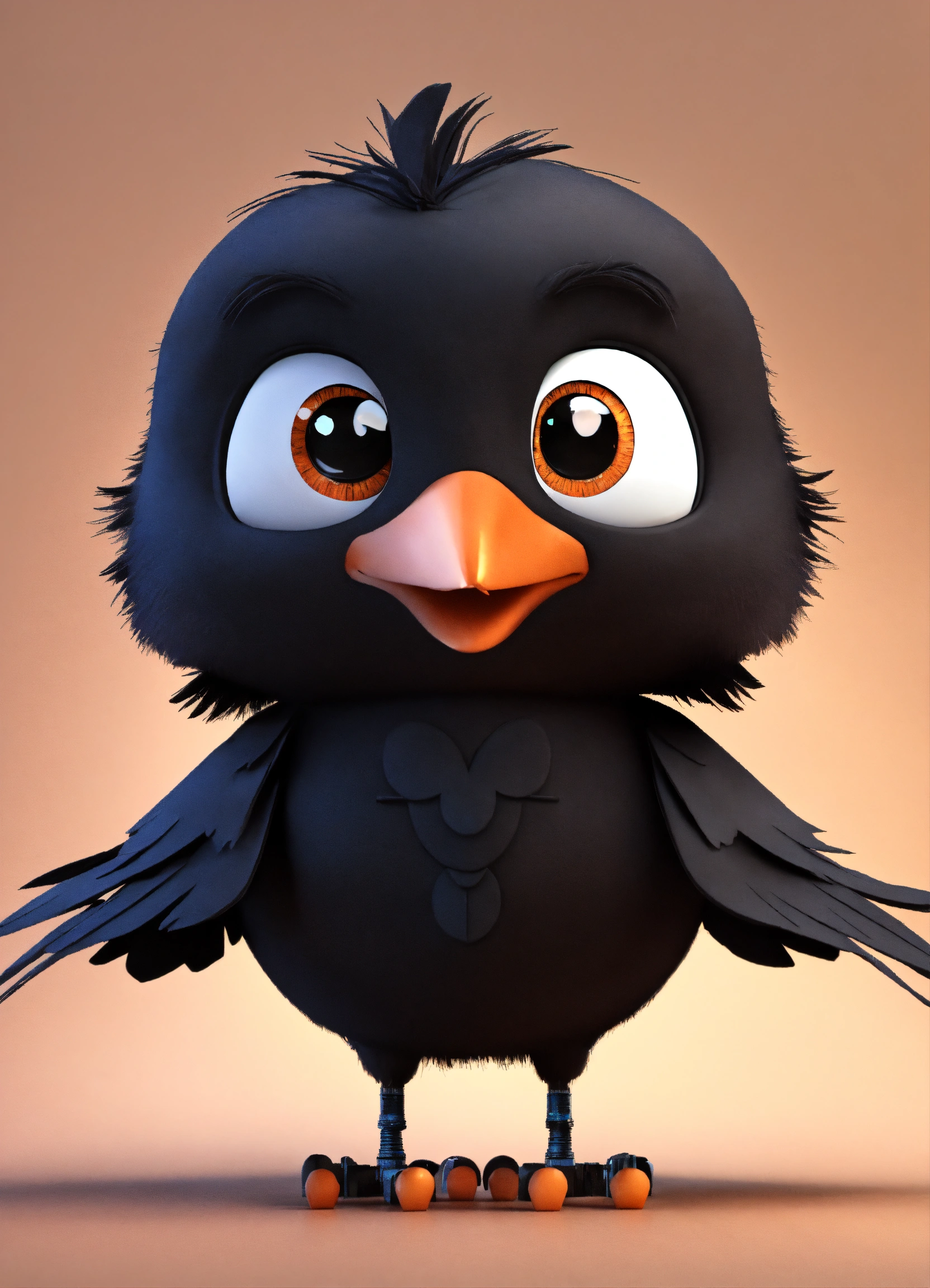 Lexica - Create a cute and cute baby crow with cute eyes, looking in ...