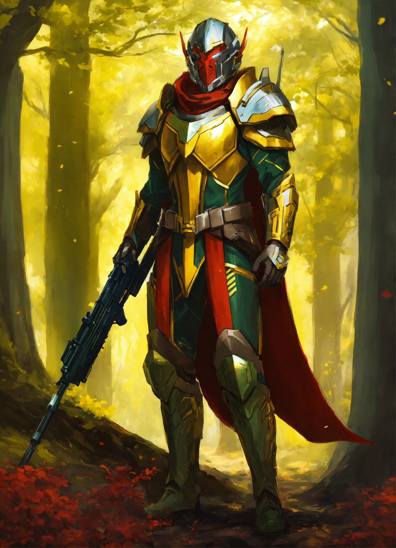 Lexica - Drawing of a high elf sci fi soldier wearing sleek sci fi ...