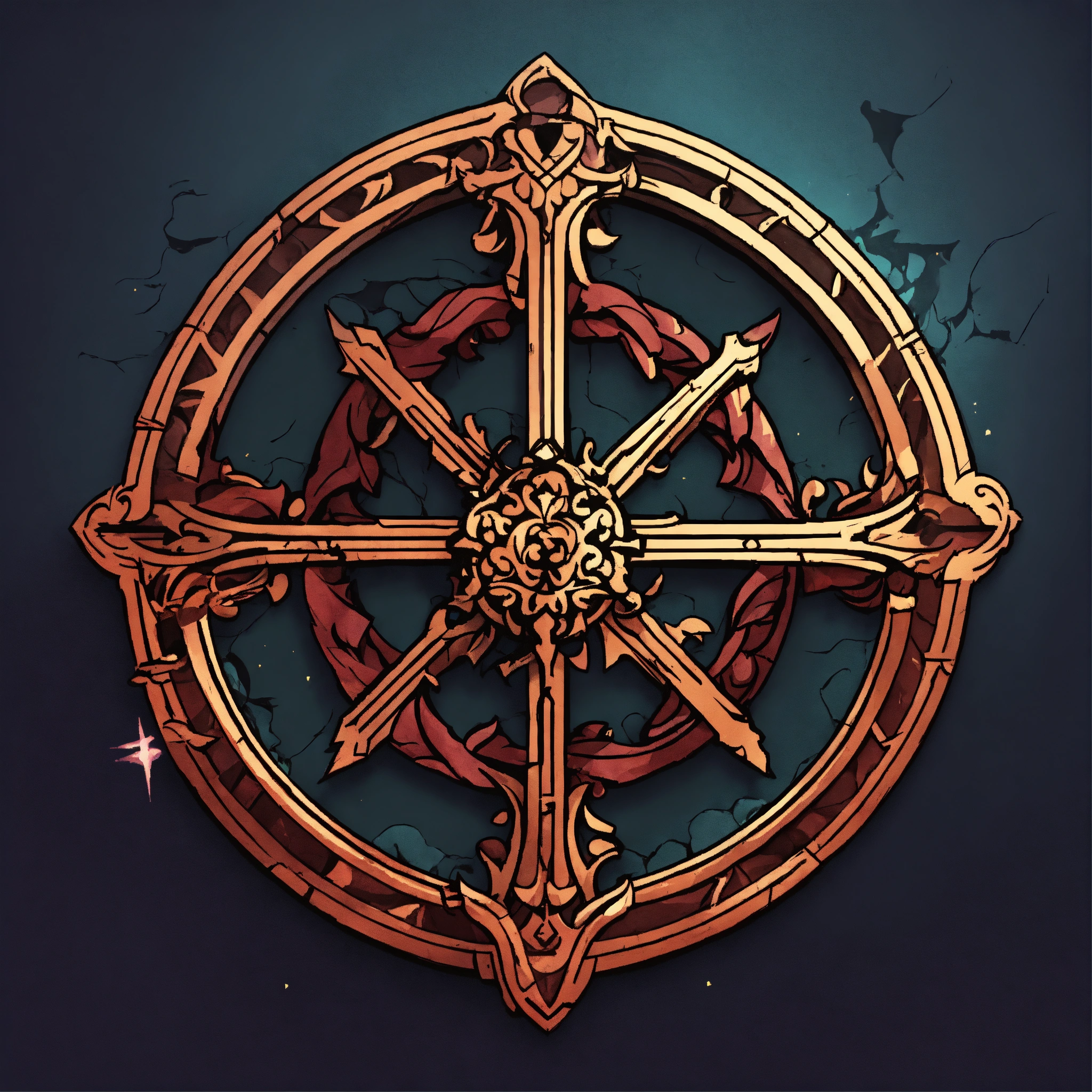Lexica - Spell terrible withering, game icon, stylized, simple design ...
