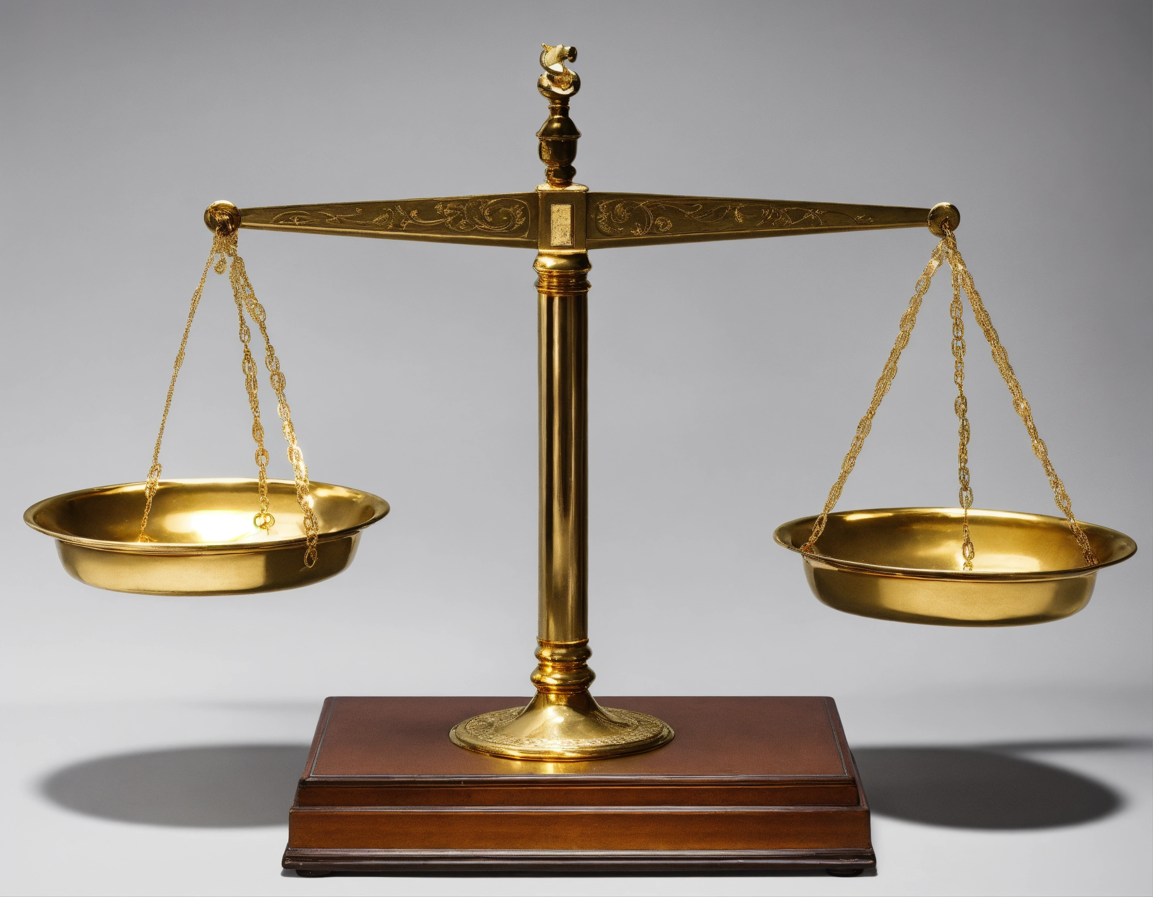 Lexica - Picture of a two-sided scale with gold balancing on it