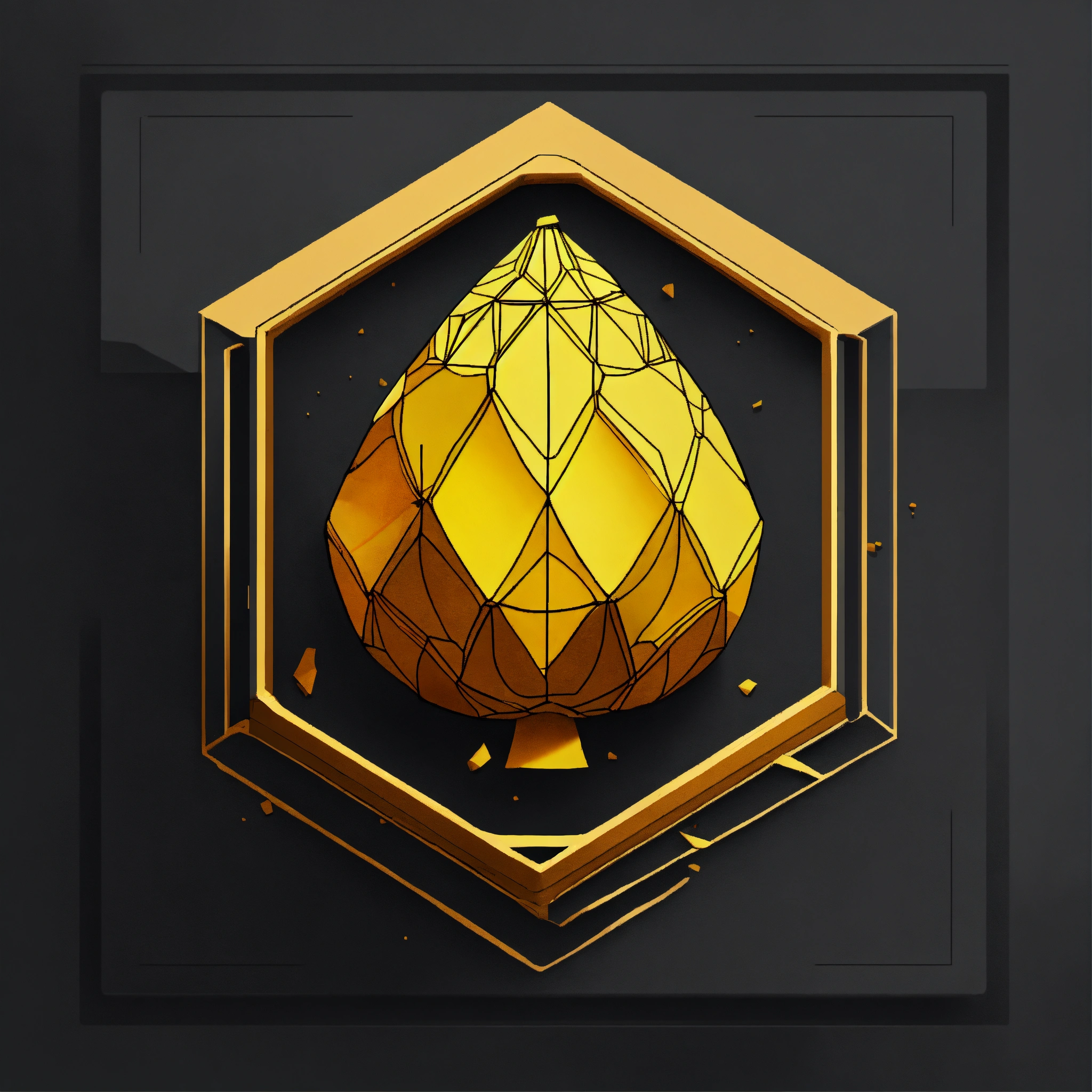 Lexica - Square flat design logo, materialistic icon style, flat style ...