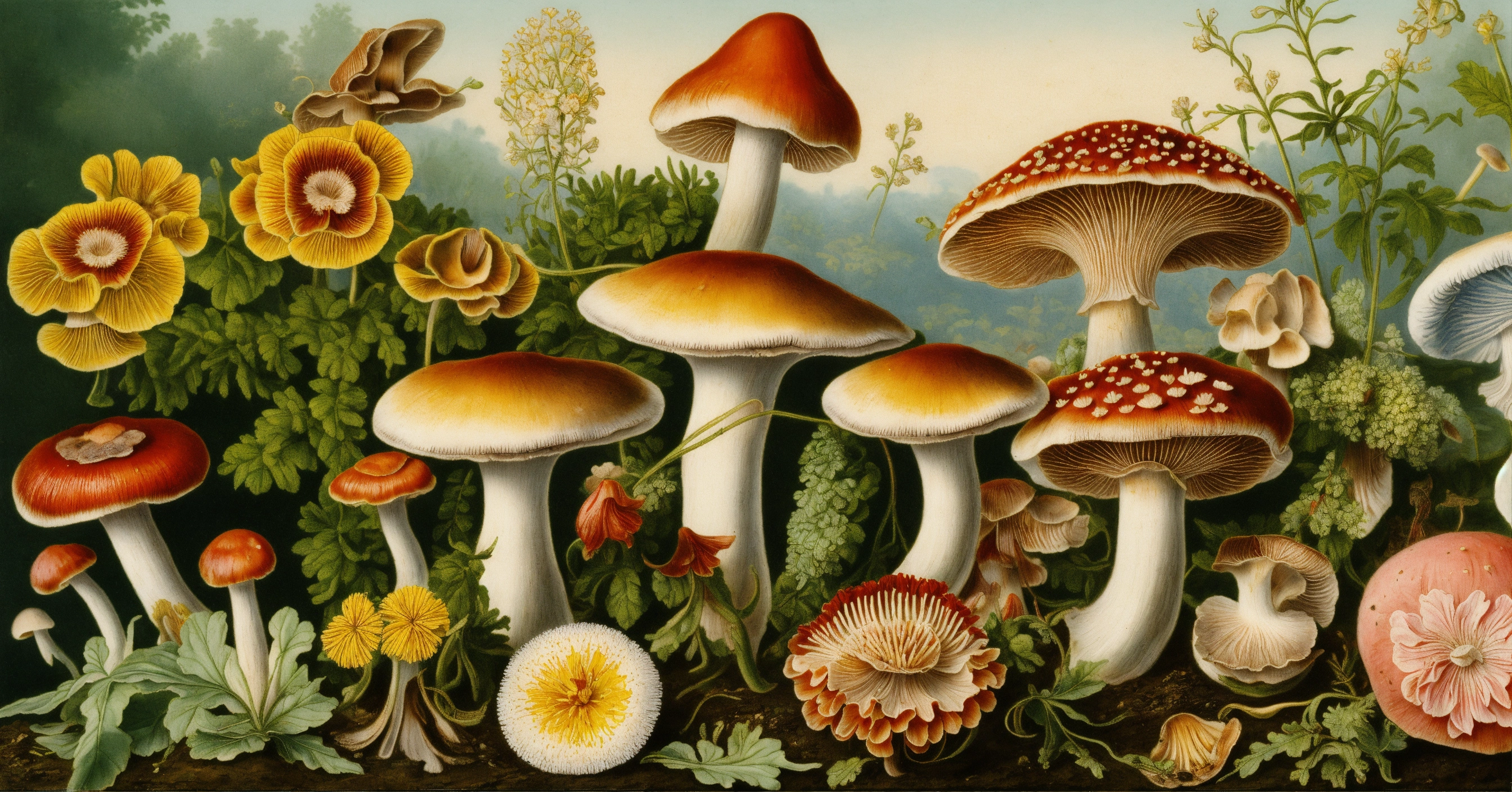 Lexica - Mushrooms and flowers ernst haeckel maria sibylla merian ...