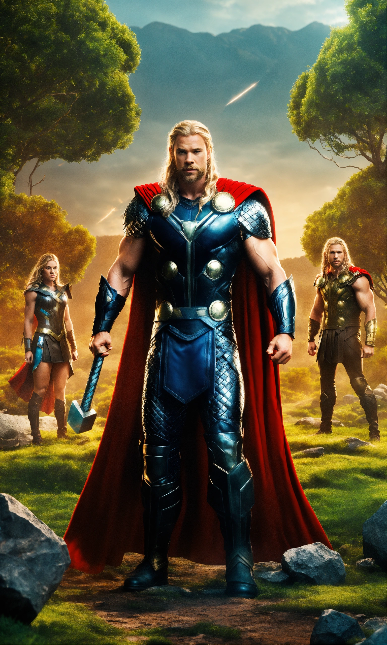 Lexica - Different versions of Thor standing together, nature ...