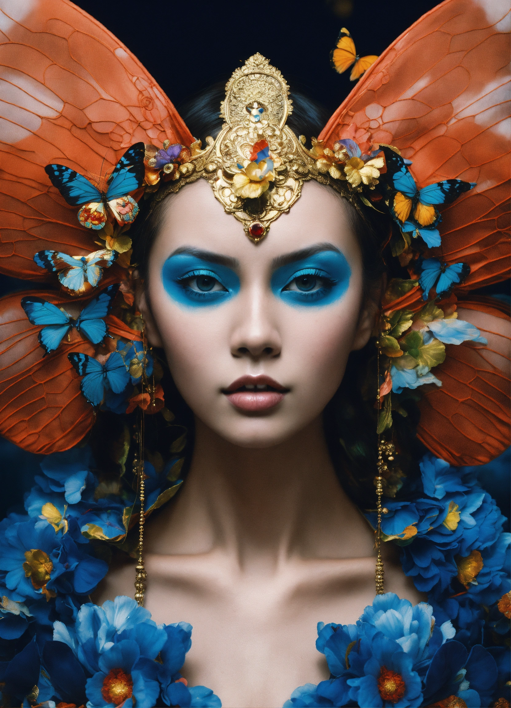 Lexica - Hot beauty creature girl face frontal symmetrical portrait ...
