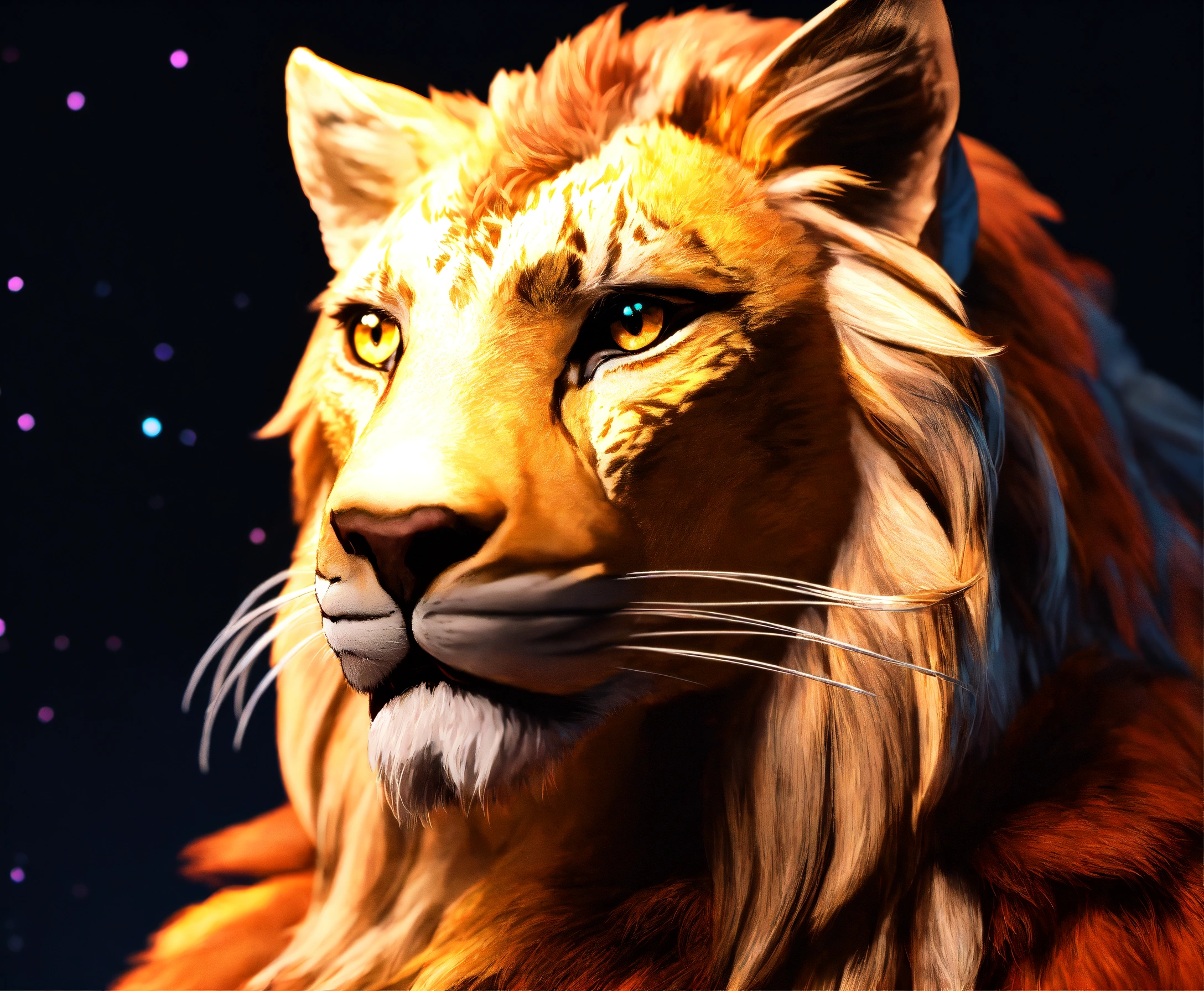 Lexica - Luminary Ligerlynx A blend of lion and lynx, with fur that ...
