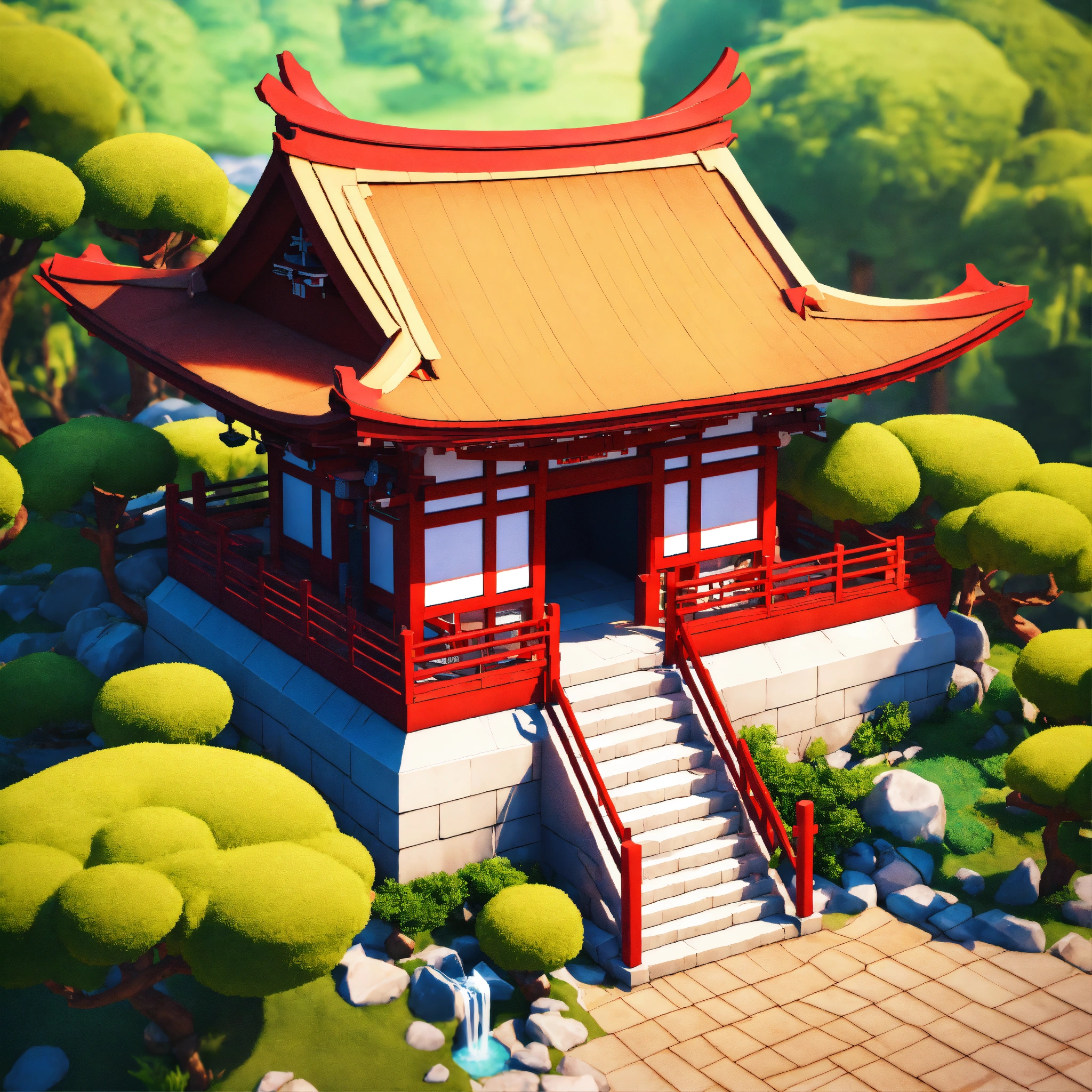 Lexica - Japanese temple, game art, cartoon, minimalism, 3d animation ...