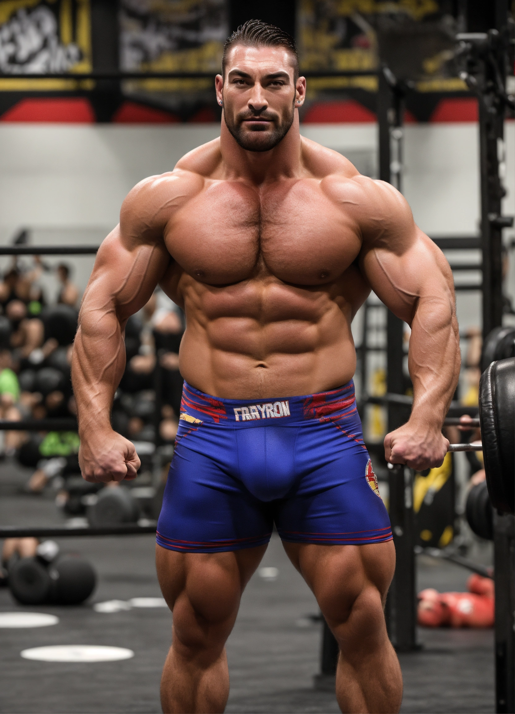 Lexica - 35-year-old wrestler with big muscles, bodybuilder, wrestler ...