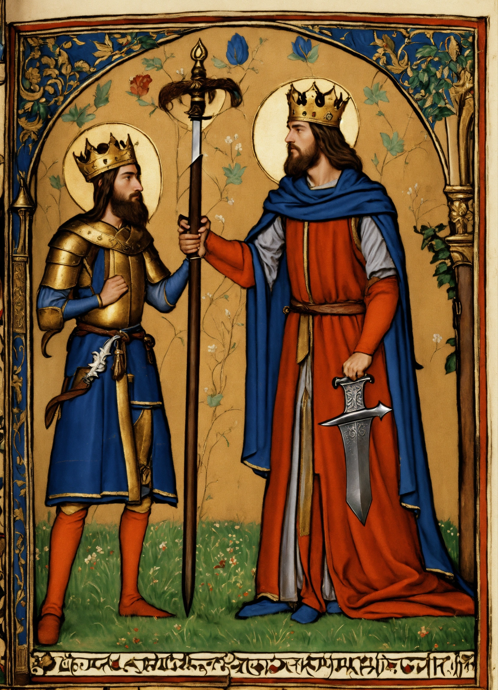 Lexica - In the medieval, the king is around 50 years old, standing ...