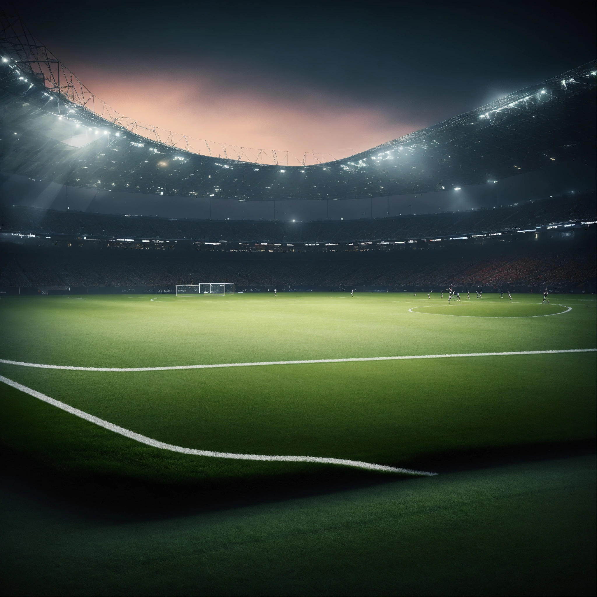 Lexica - Gros plan Pelouse de football avec ombres dans un stade la ...