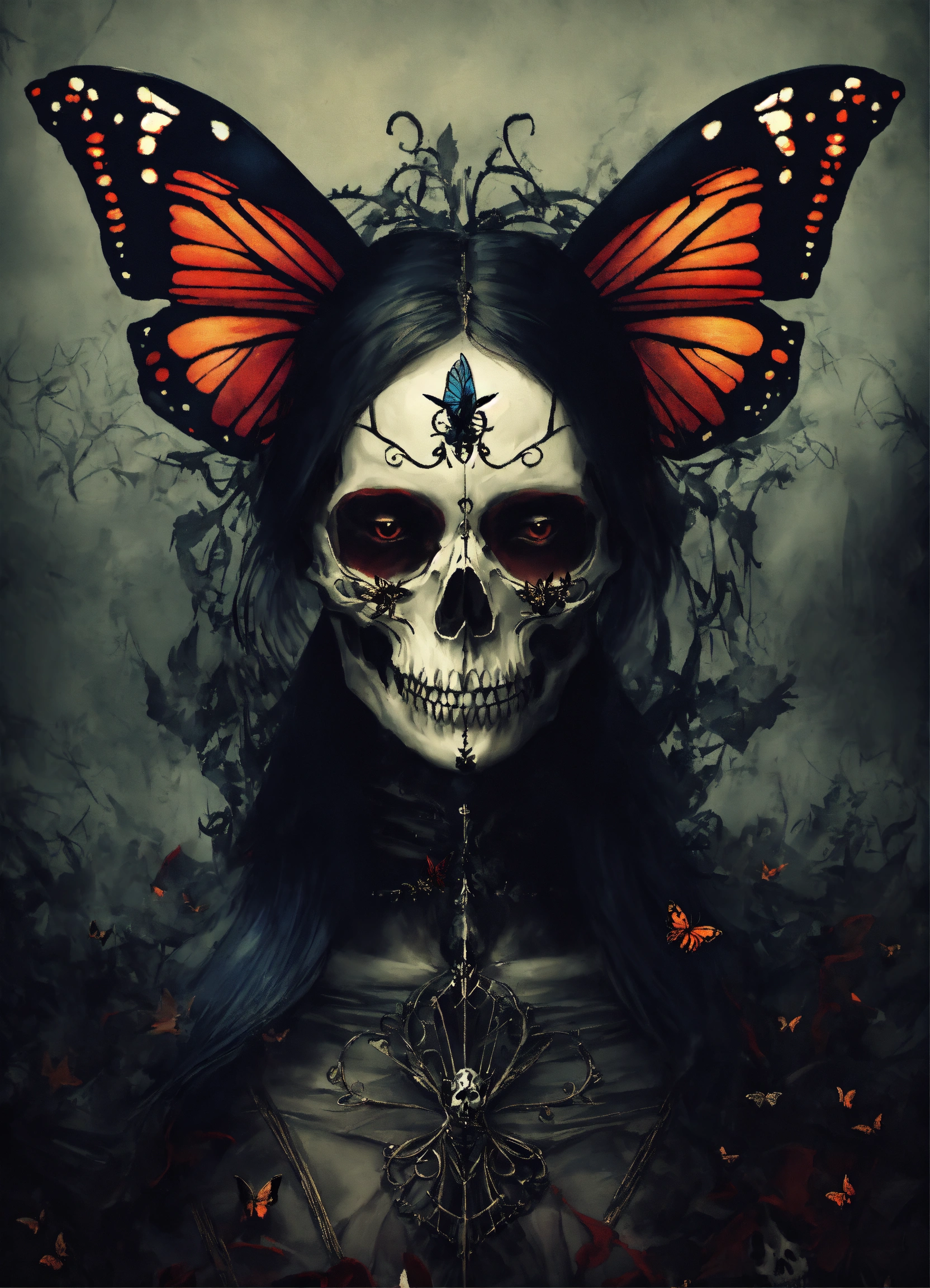 Lexica - Skeletal, butterfly, Skeletal butterfly gothic, dark, demonic ...