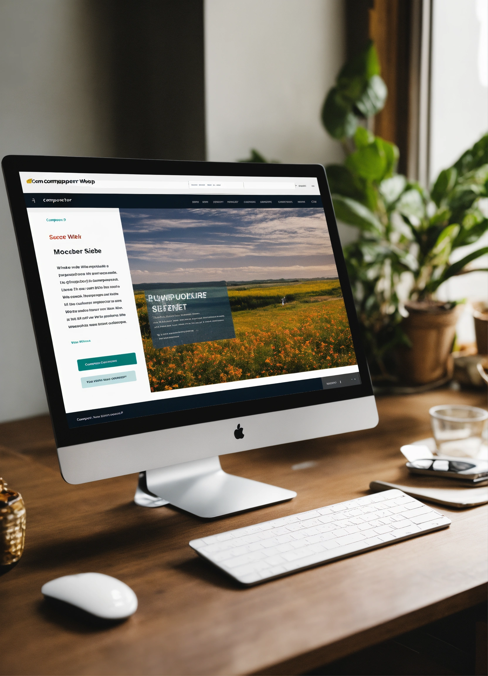 Lexica - Computer mockup of a website shown on screen