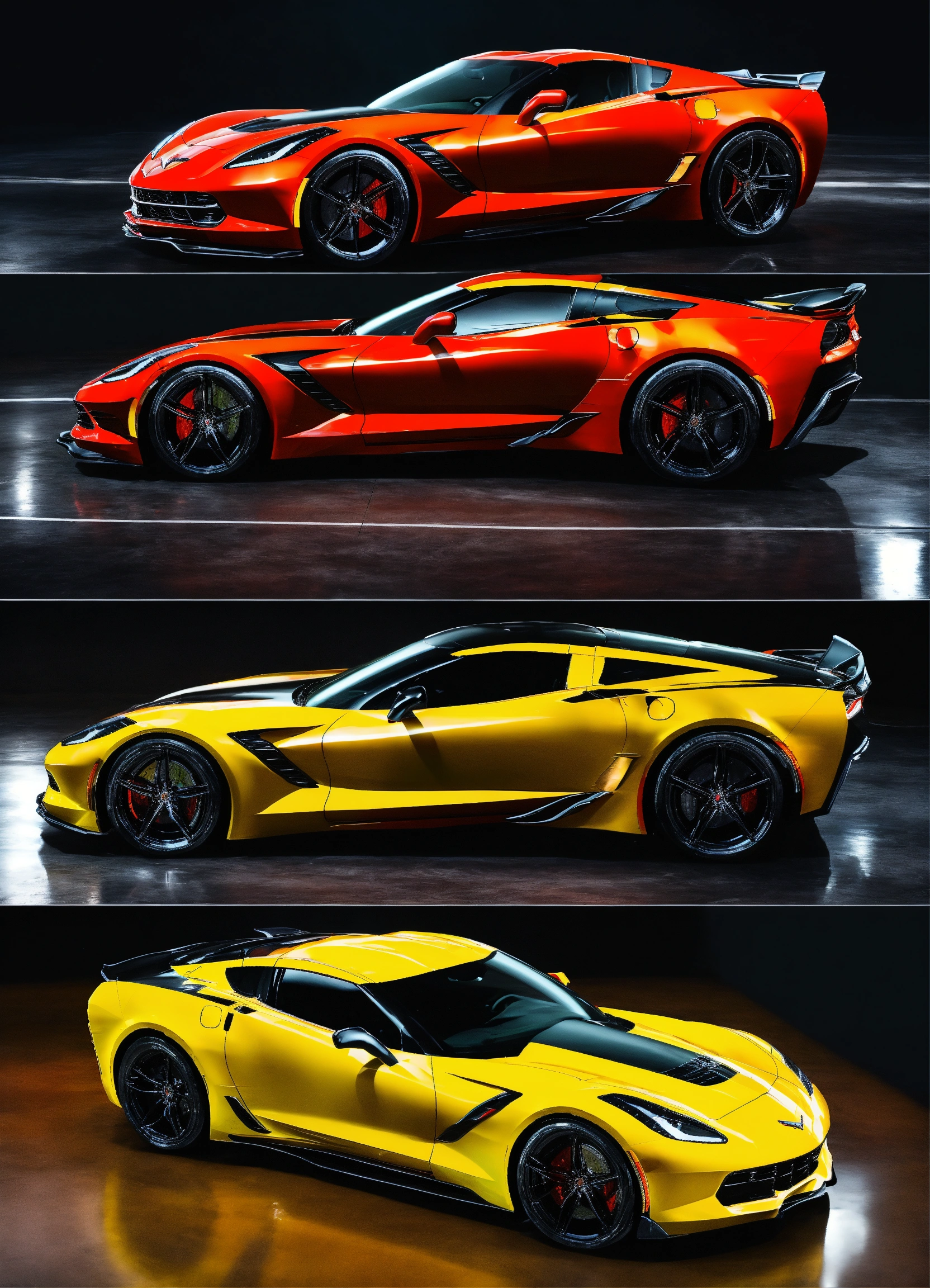 Lexica - Futuristic corvette cars