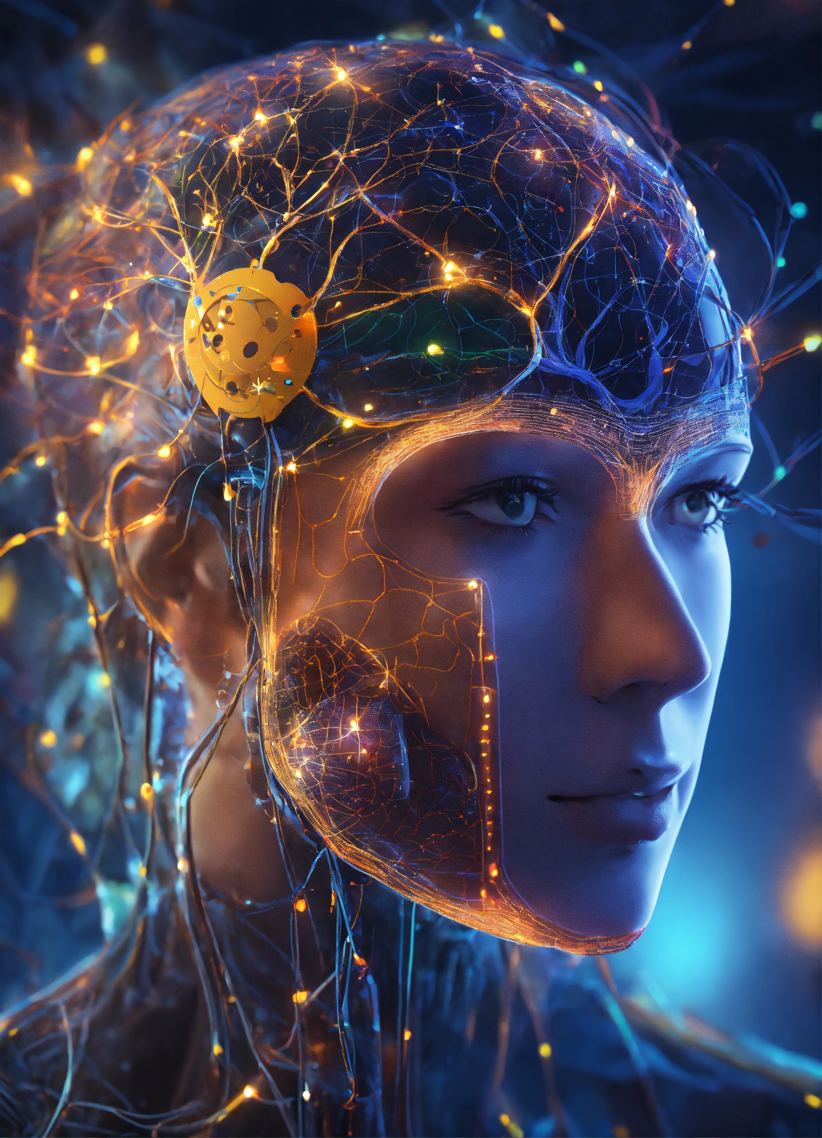 Lexica - Ai letter with neuronal connexion