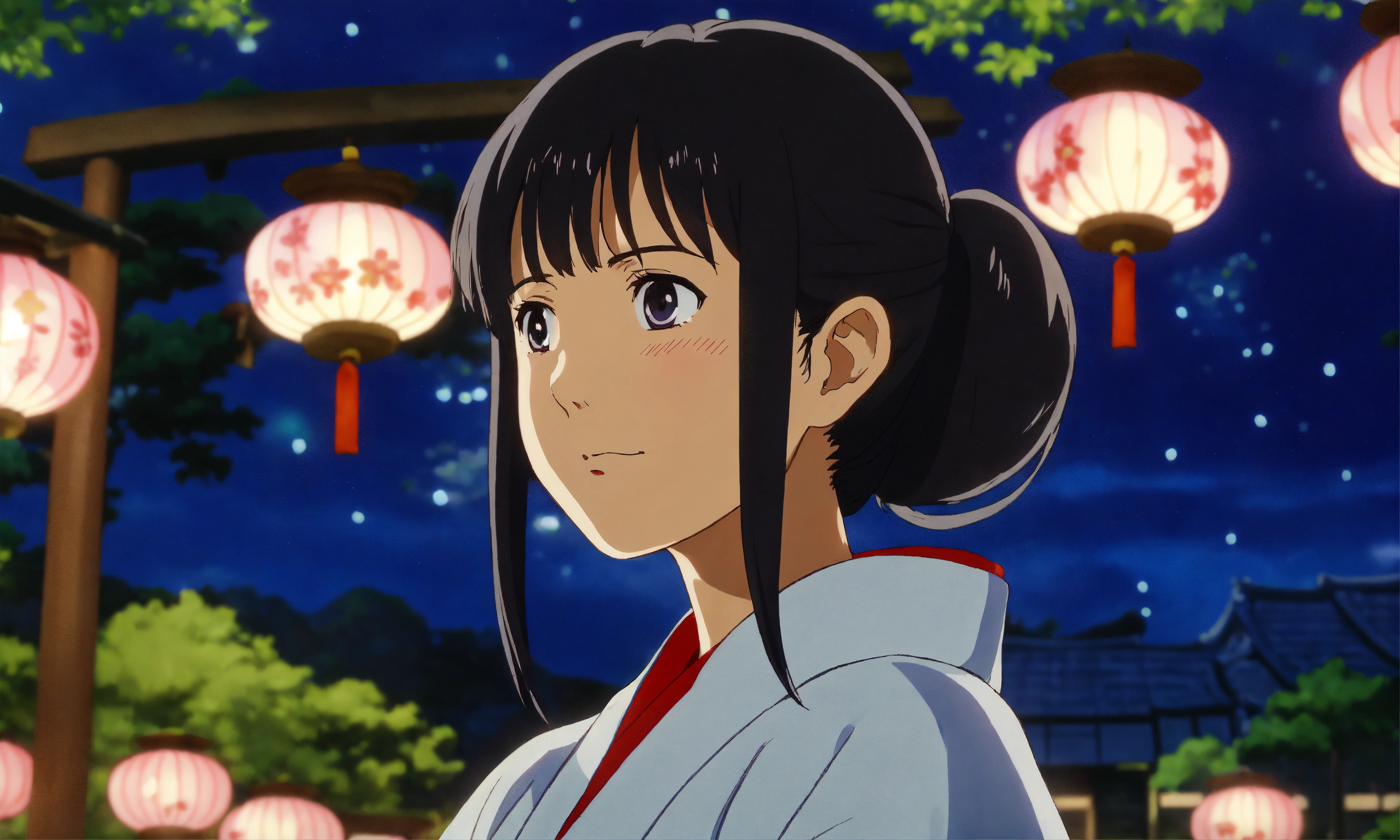 Lexica - Hayao Miyazaki anime screenshot girl enjoying, She wearing ...