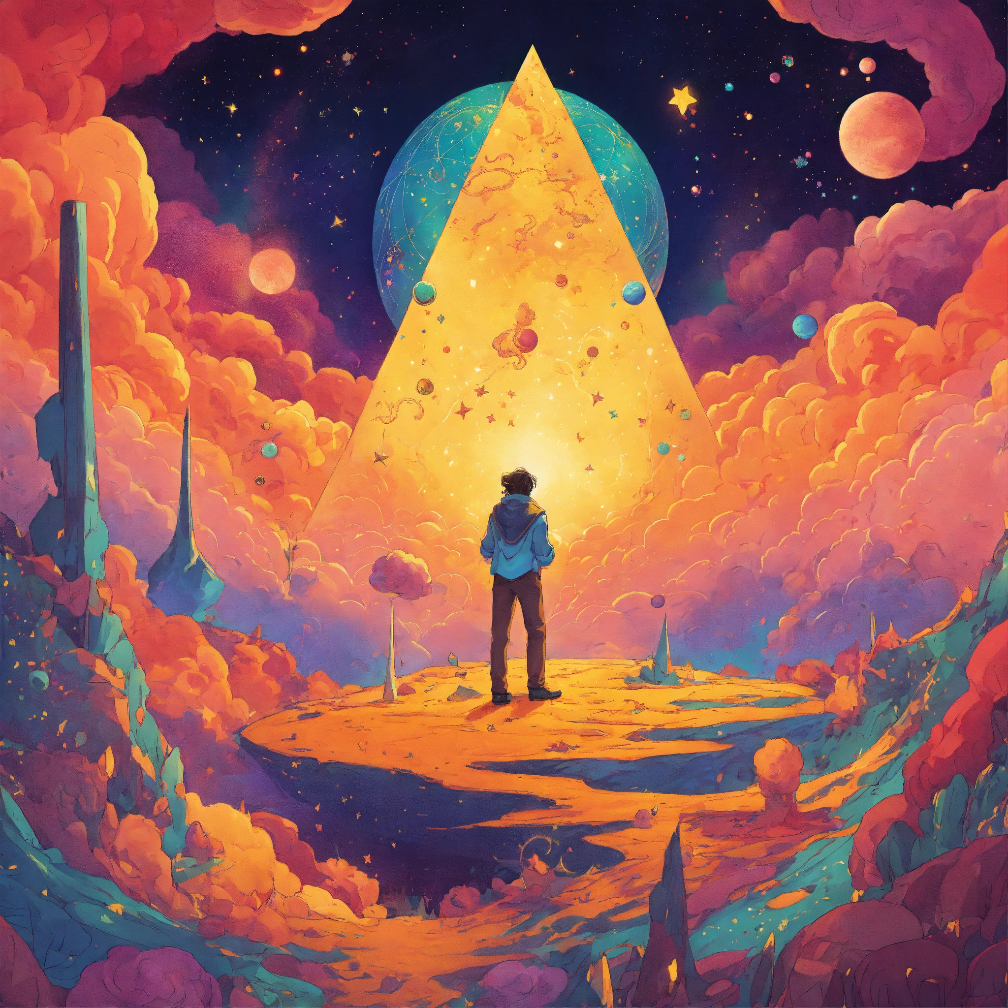 Lexica - Create a vibrant, cartoon-style poster depicting a whimsical ...