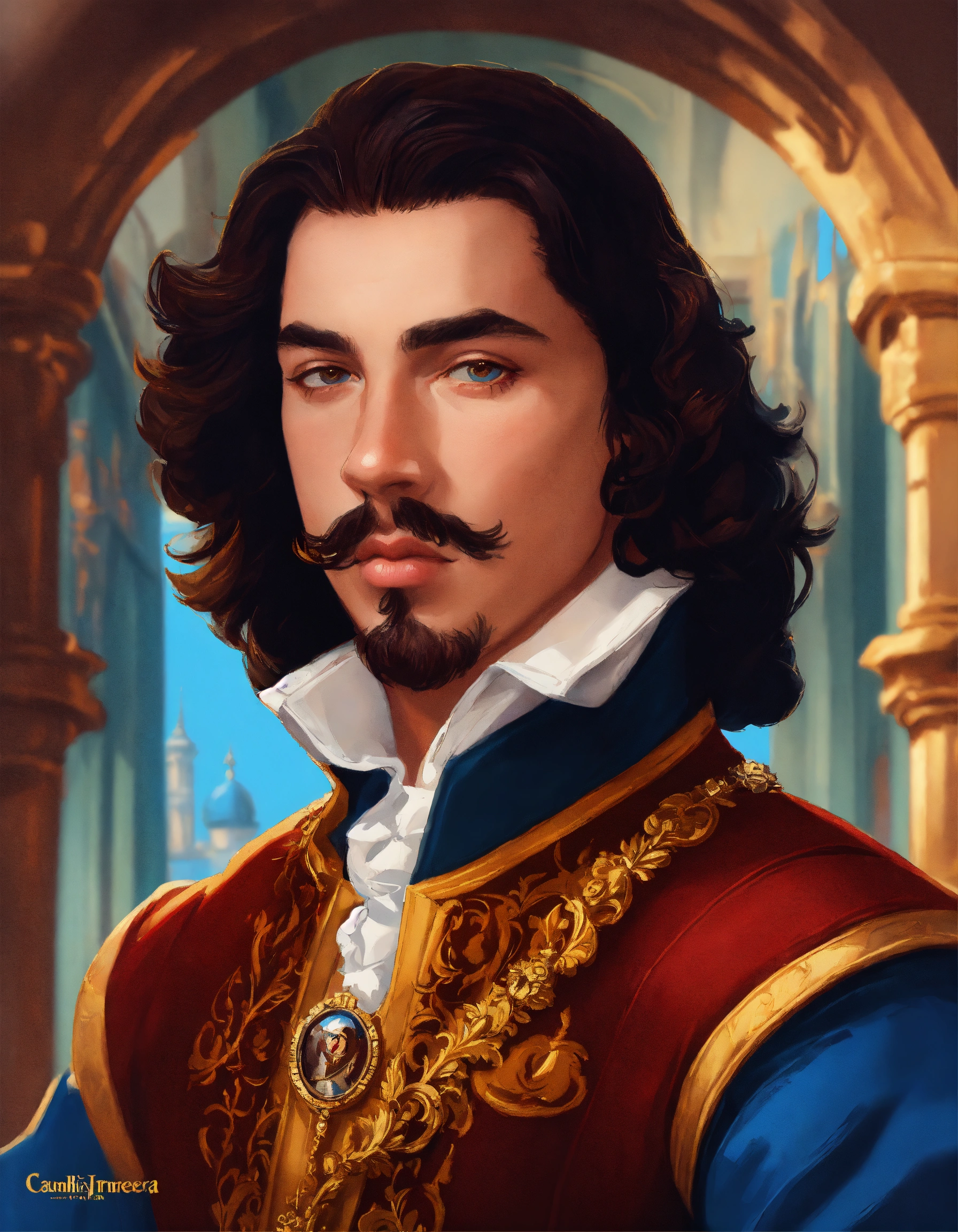 Lexica - Louis XIII, from the movie The Three Musketeers, cartoon oil ...