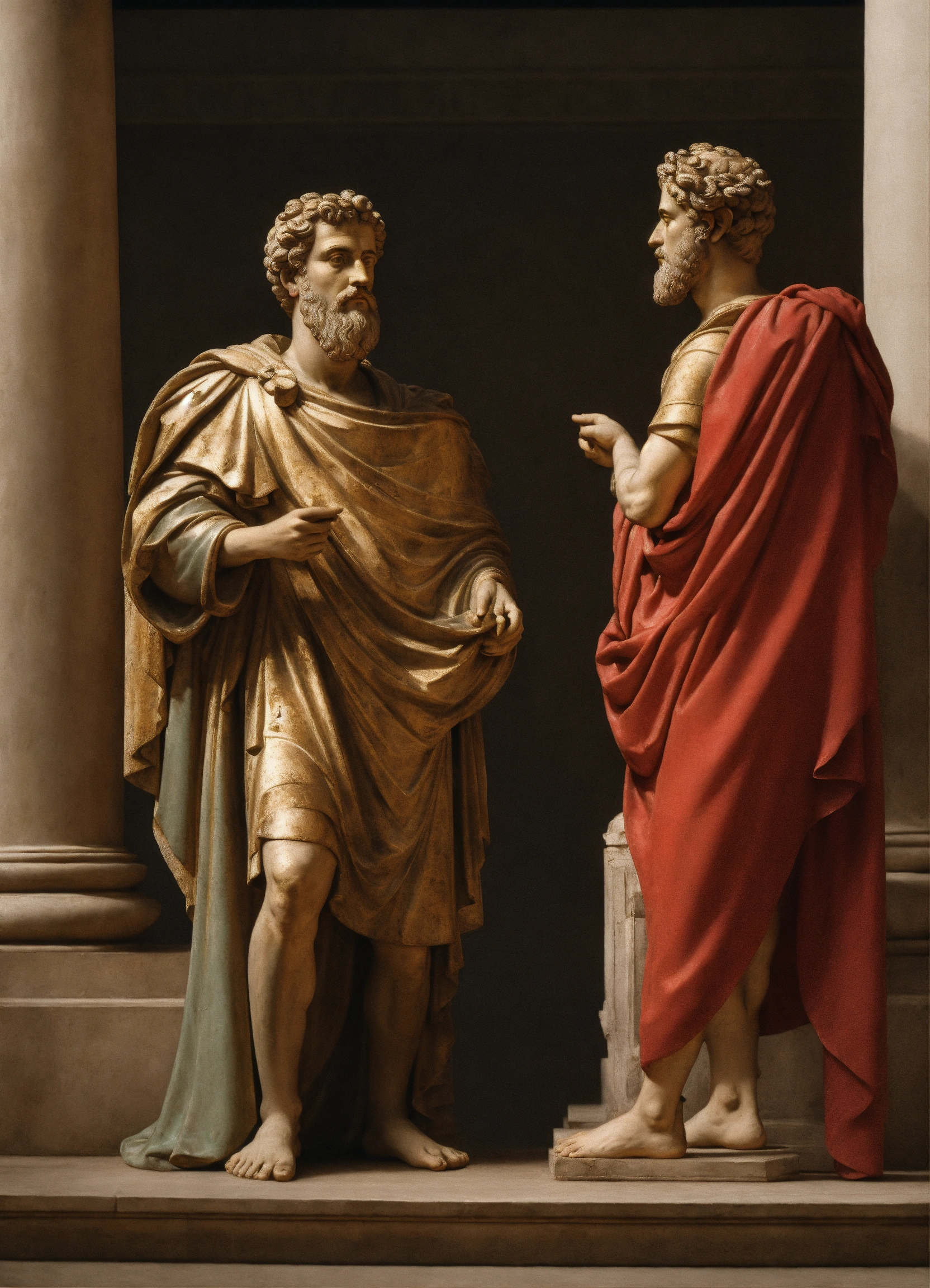 Lexica - Please make me a foto of Marcus Aurelius and Lucius Anneo ...