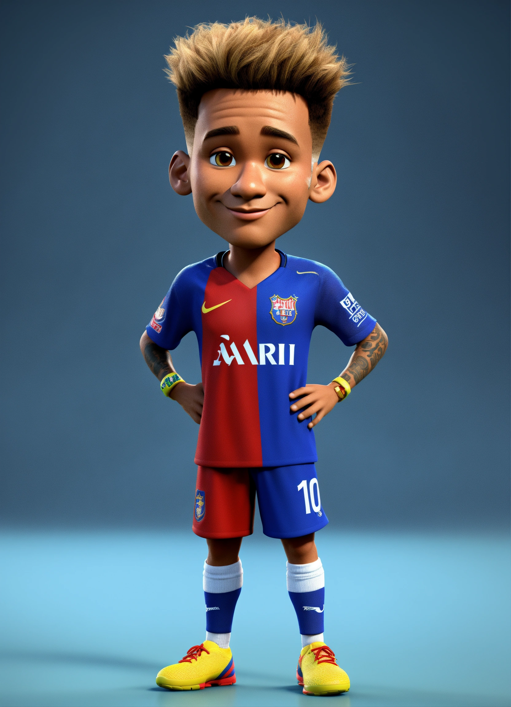 Lexica - Neymar 3d character cartoon disney pixar render