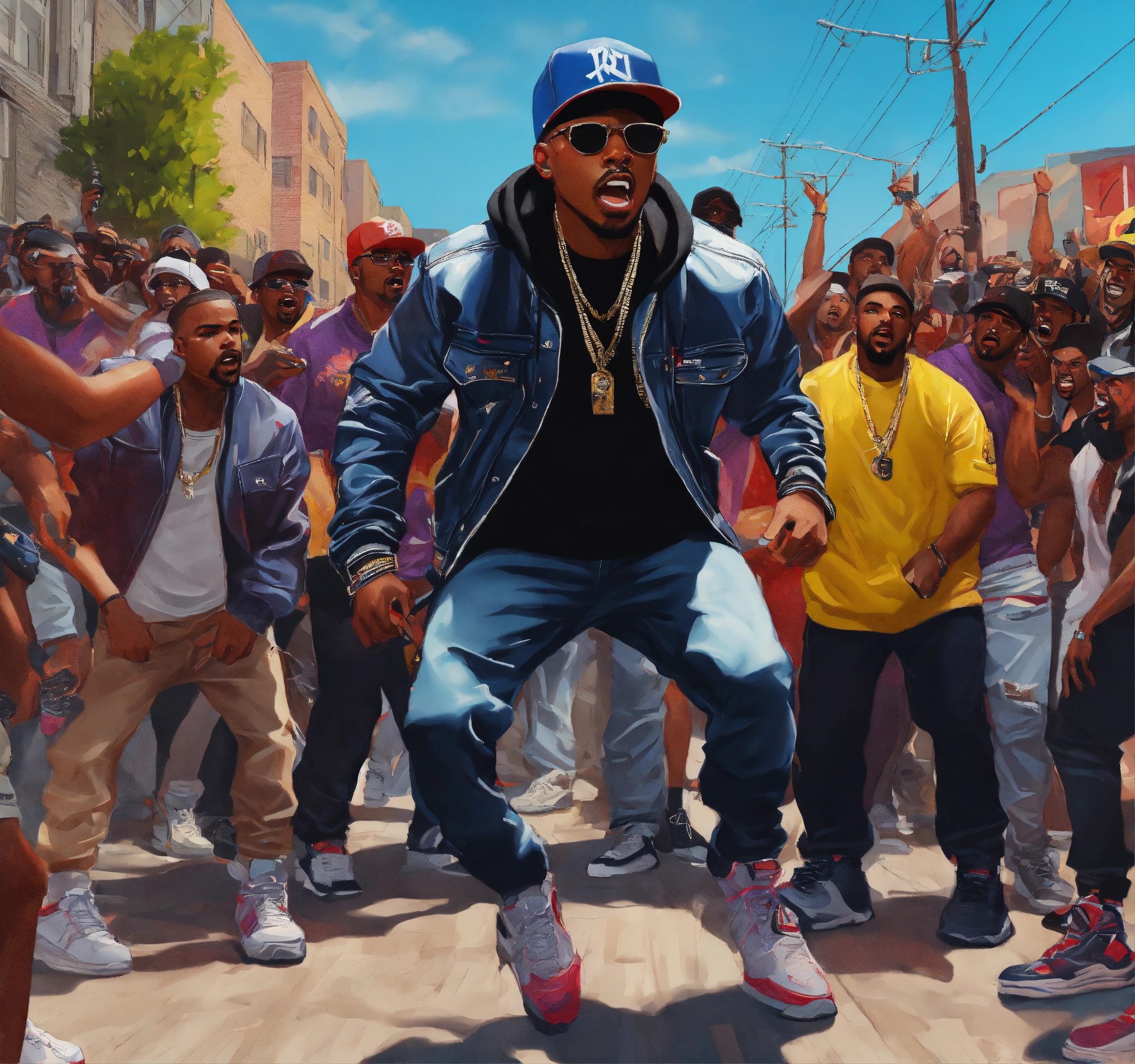 Lexica - Full body Pop art, hyperrealist portrait of rapper "Cassidy ...