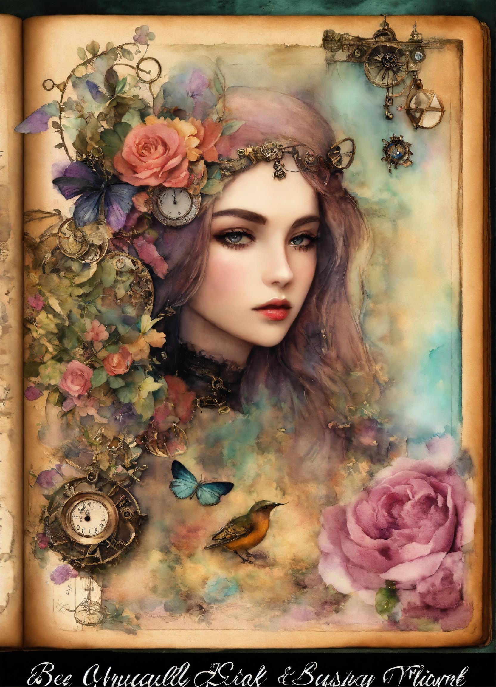 Lexica - Shabby chic dreamy mist pastel junk journals Create detailed ...