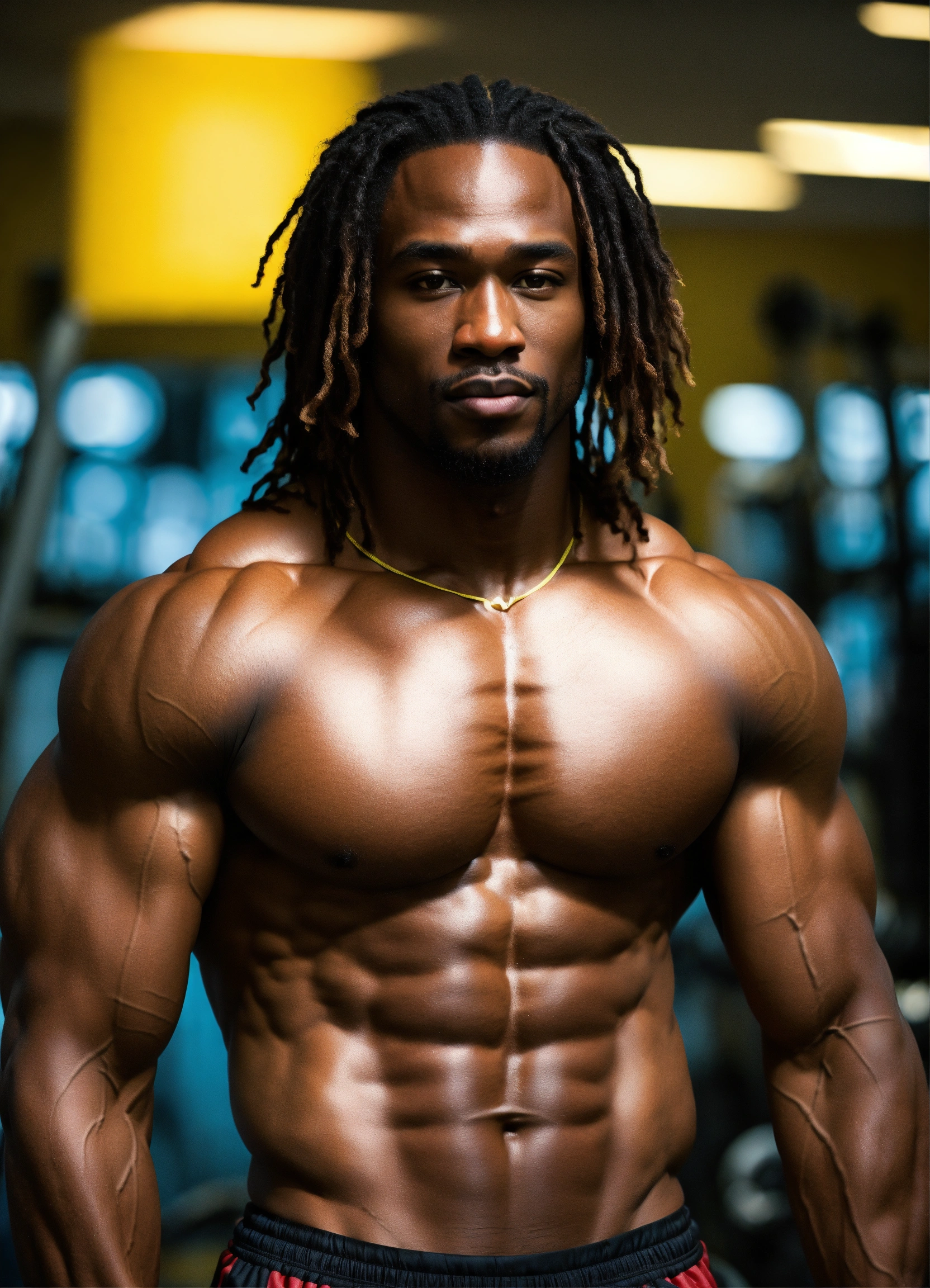 Lexica - African men, long hair, well-developed body muscles ...