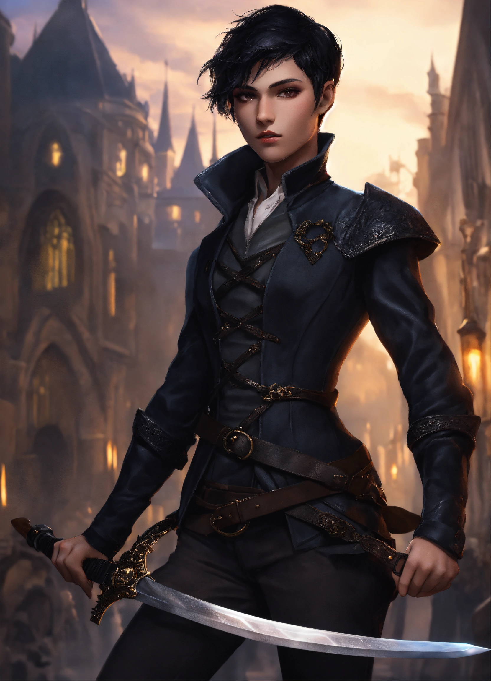 Lexica - A slender 16-year-old genderqueer male rogue from a fantasy ...