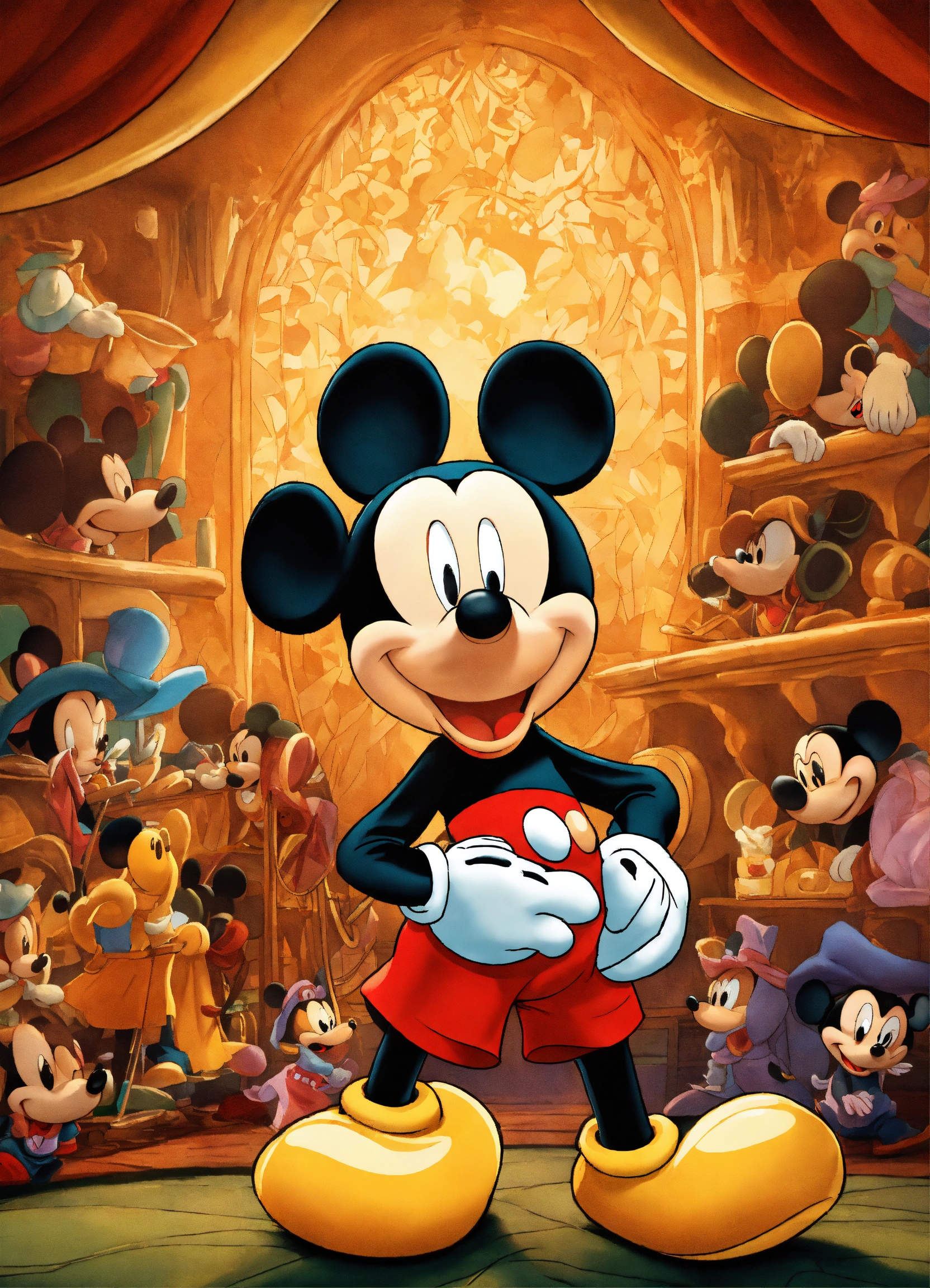 Lexica - Disney's beloved character Mickey Mouse savanna comedy musical.