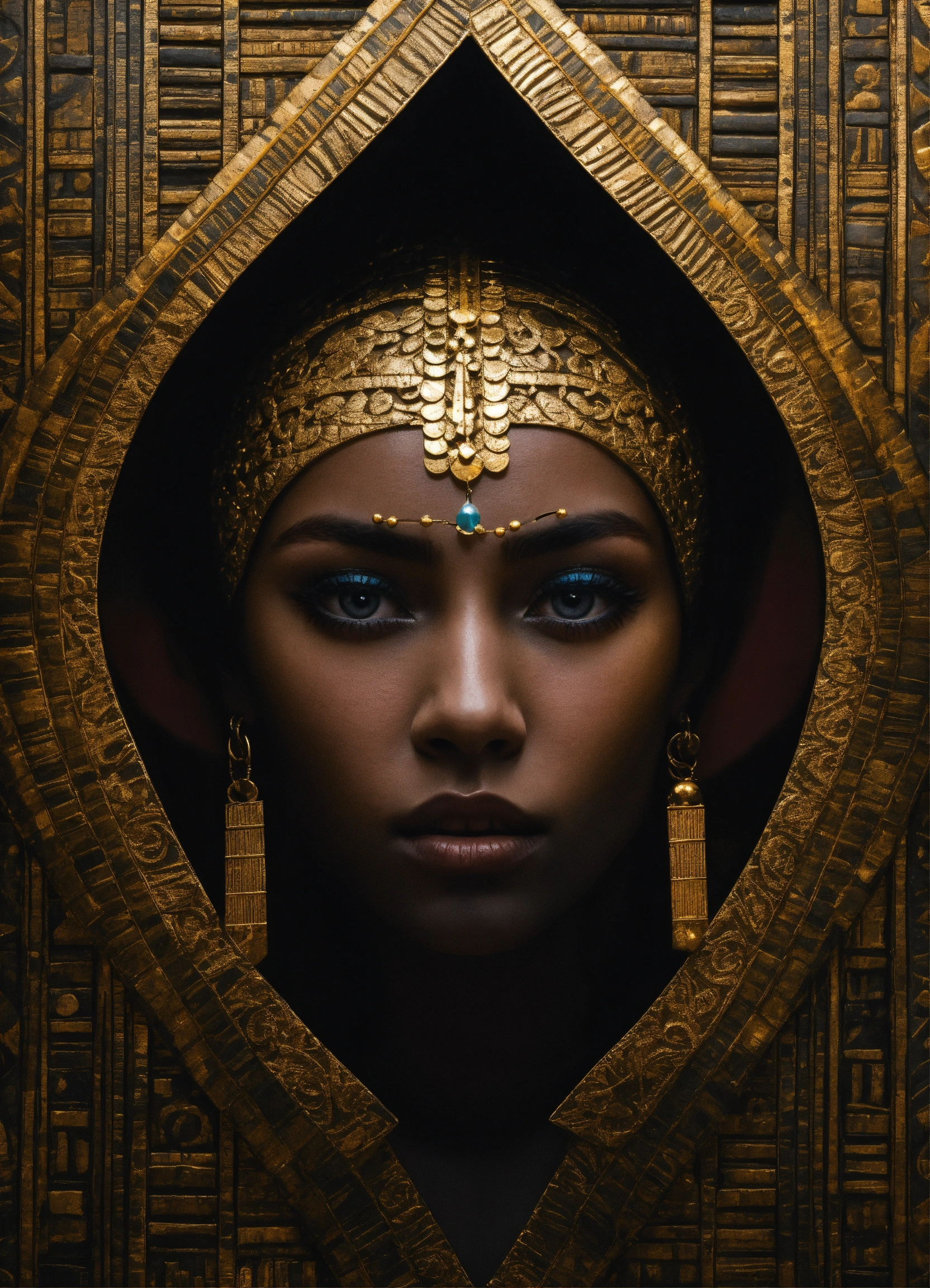 Lexica - Personnage dans une pièce sombre au regard ténébreux dans un ...