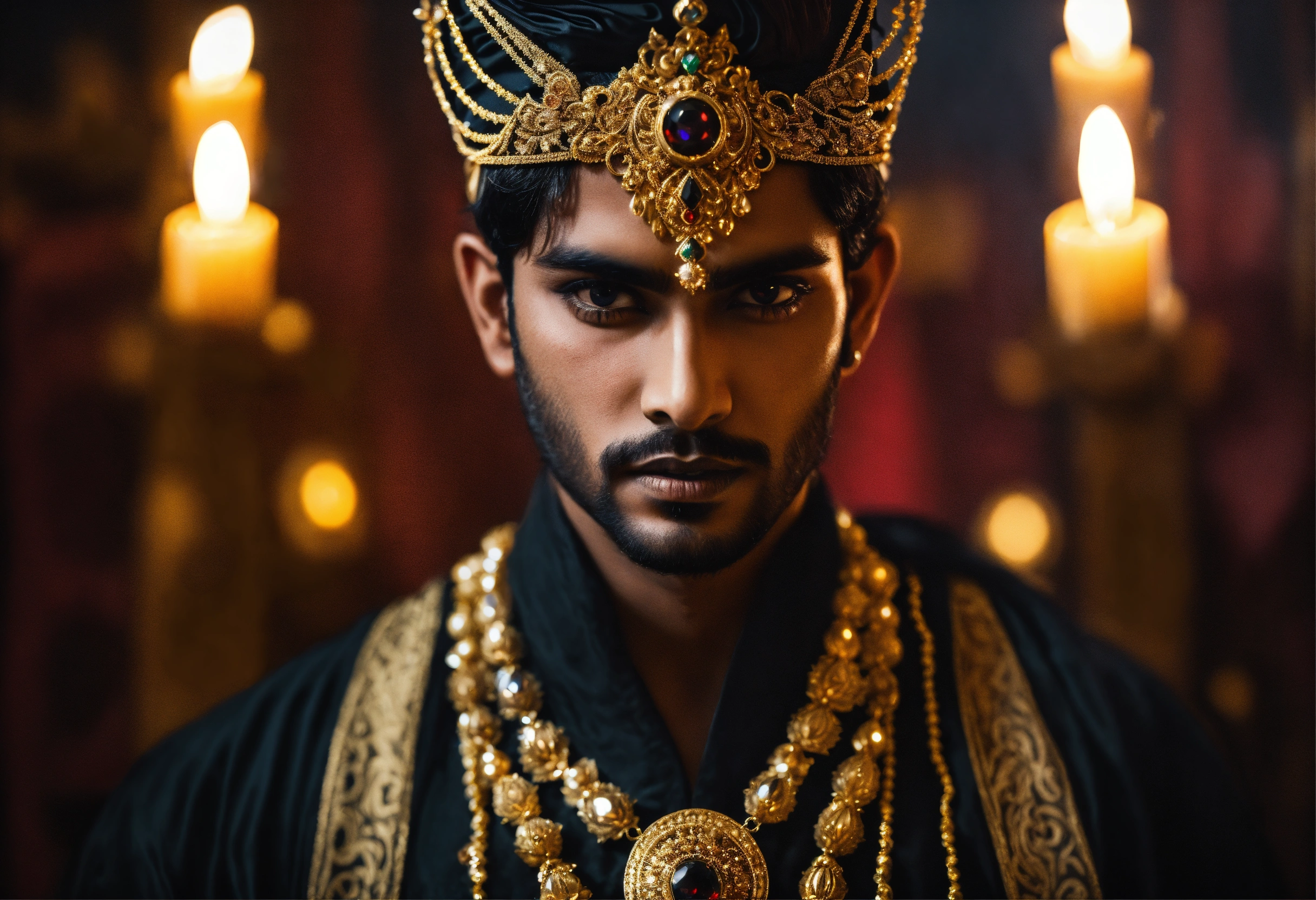 Lexica - Dark, mysterious and dramatic headshot of a young handsome ...