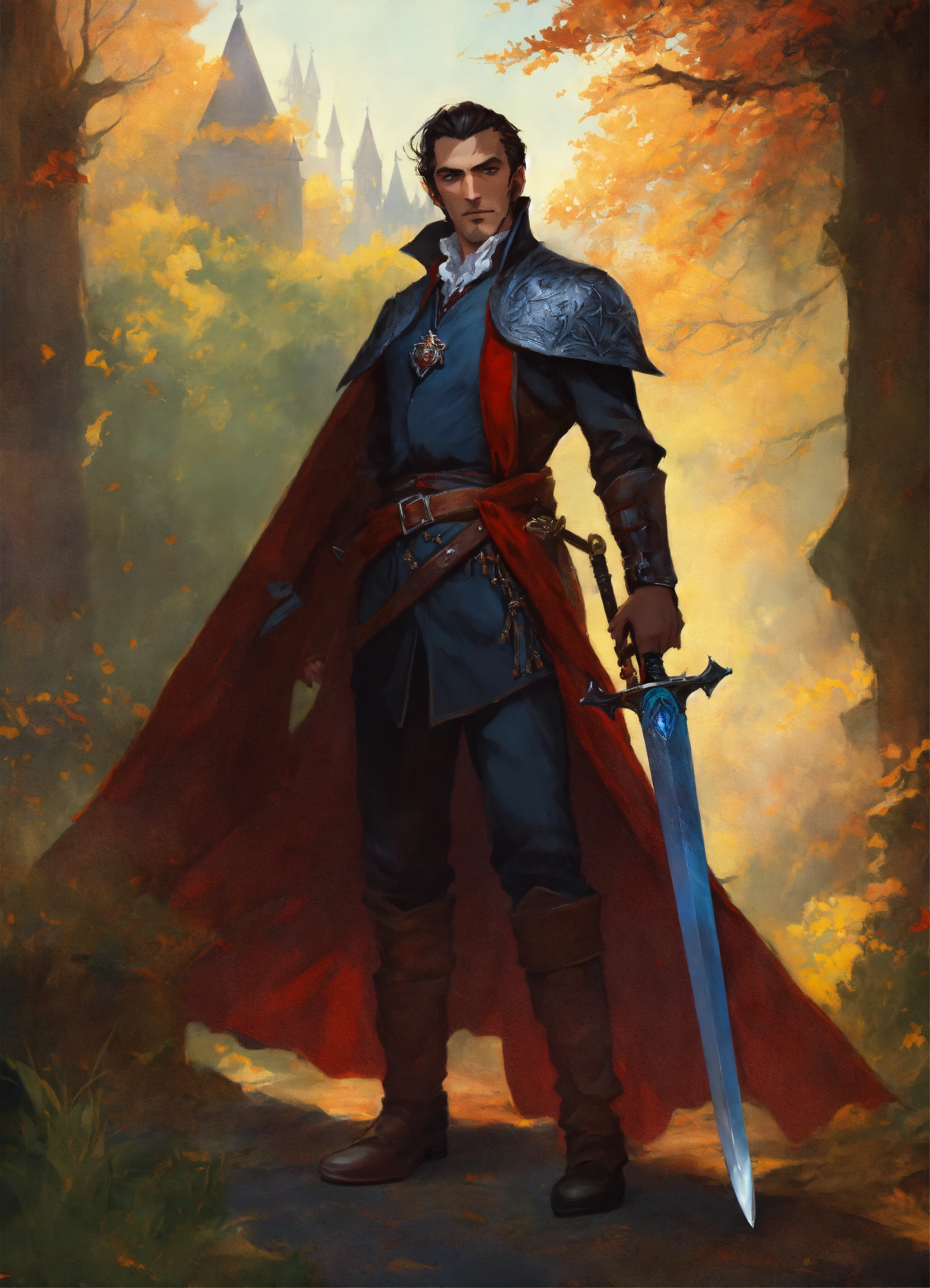 Lexica - Strahd von Zarovich weilding a sword