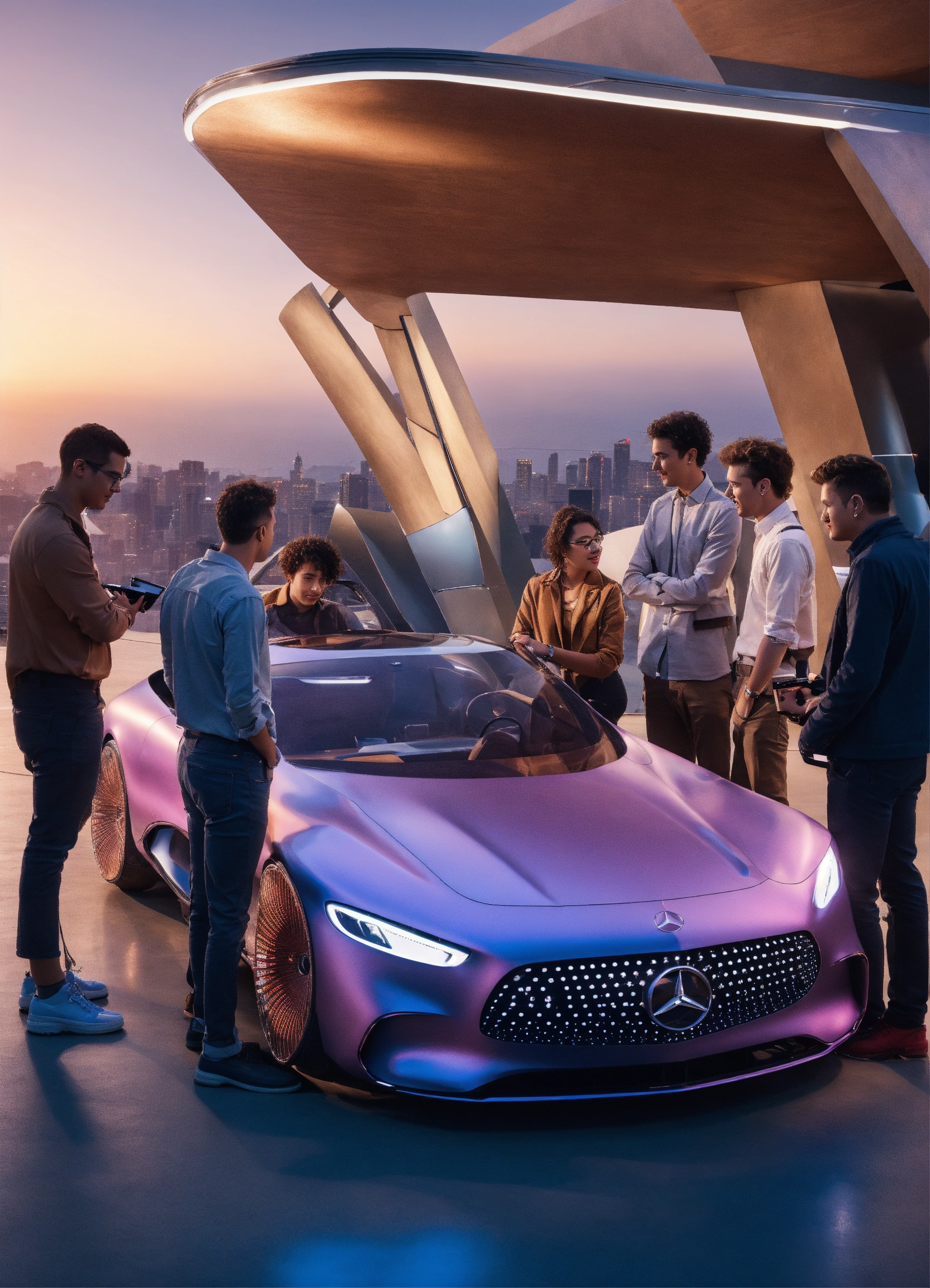 Lexica - A group of 5 people one girl and four guys designing a ...