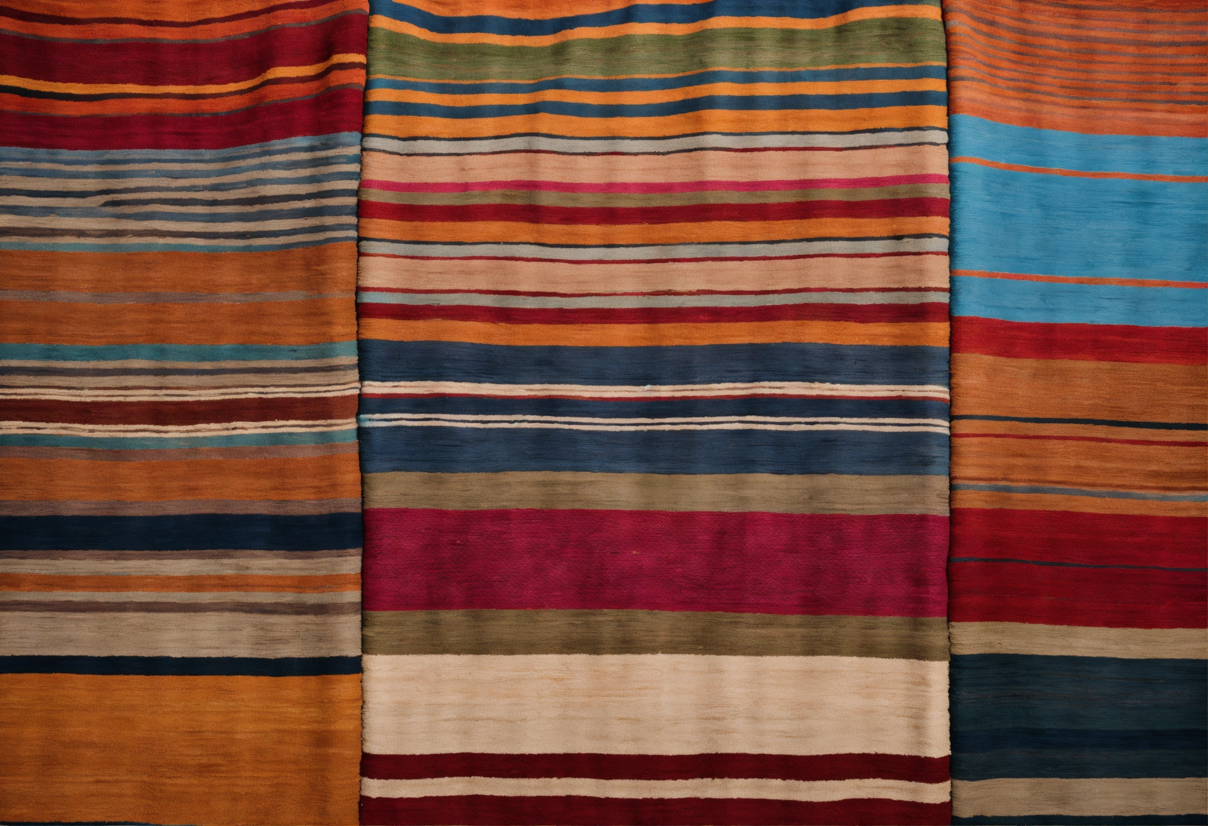 Lexica - A collection of mismatched vintage kilim rugs, layered and ...