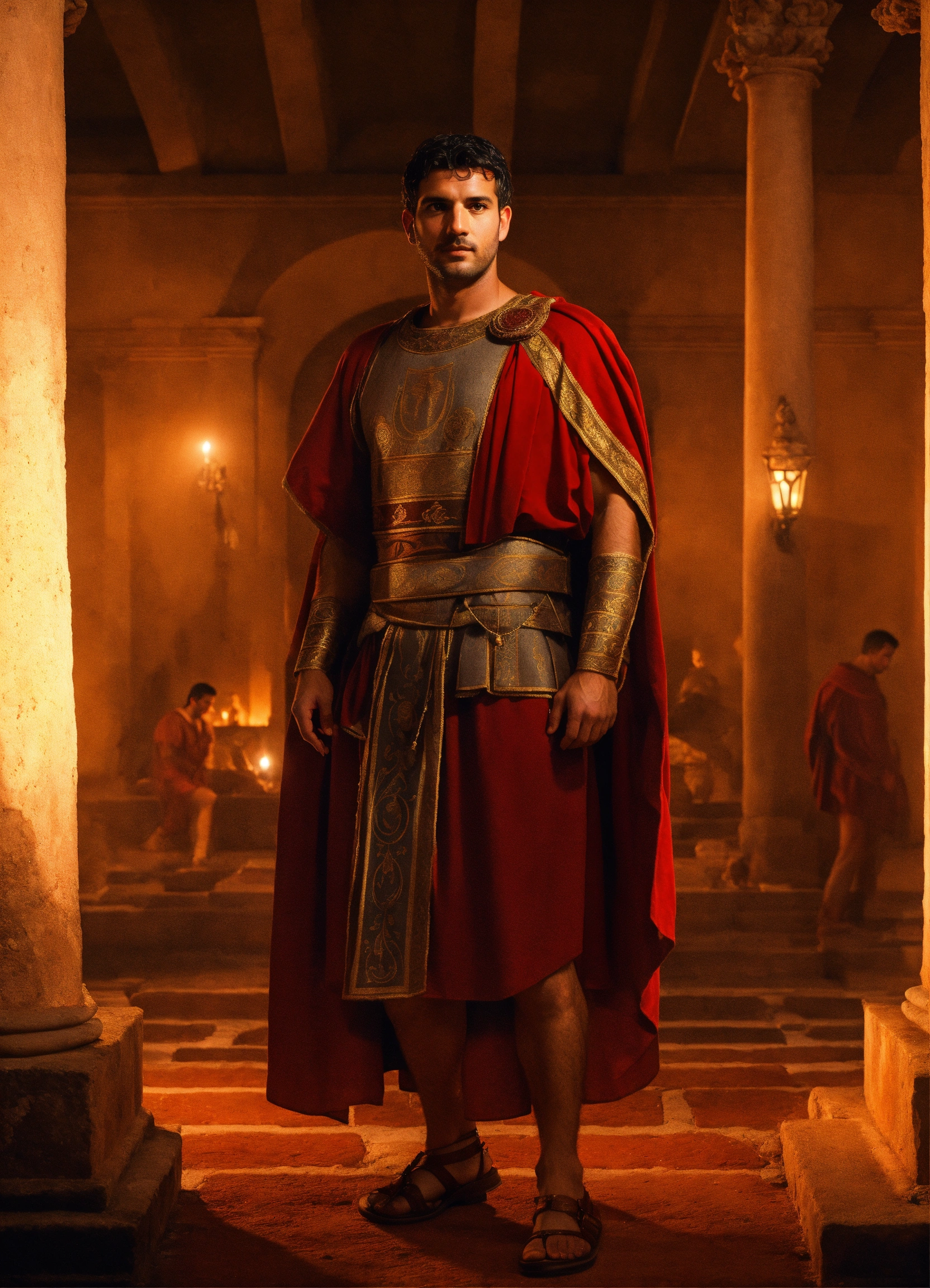 Lexica - A noble roman man wearing a roman tunic, 30 years old, clean ...