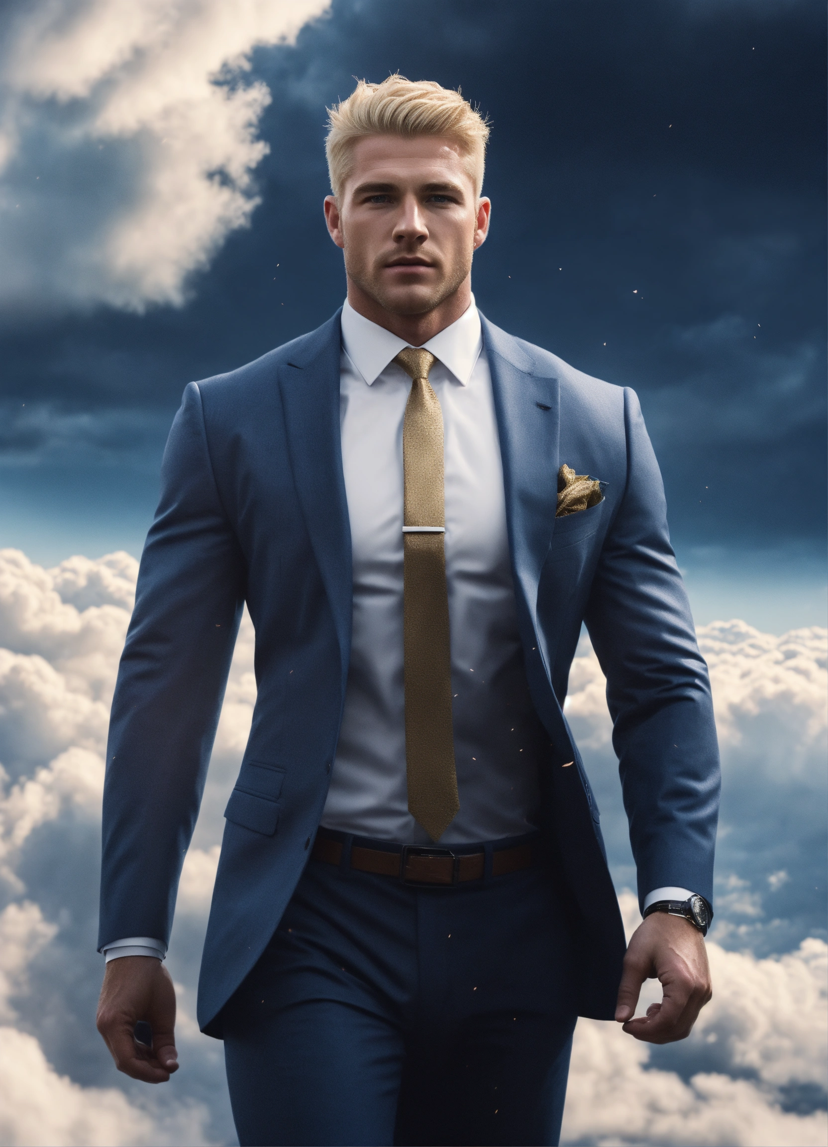 Lexica - A strong handsome white male god, a handsome god with short ...