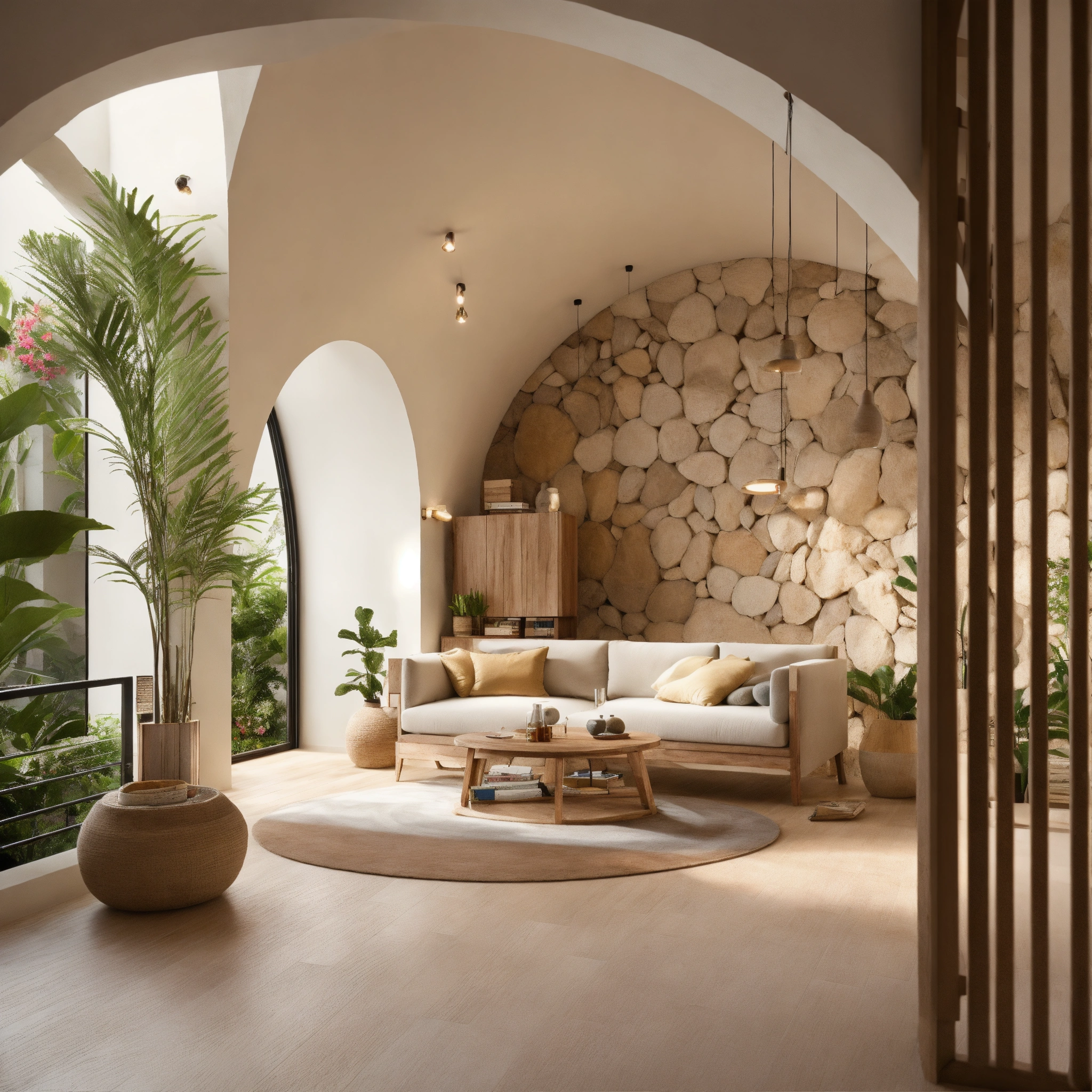 Lexica - Ultra realistic photo of Modern take on bali inspired low ...