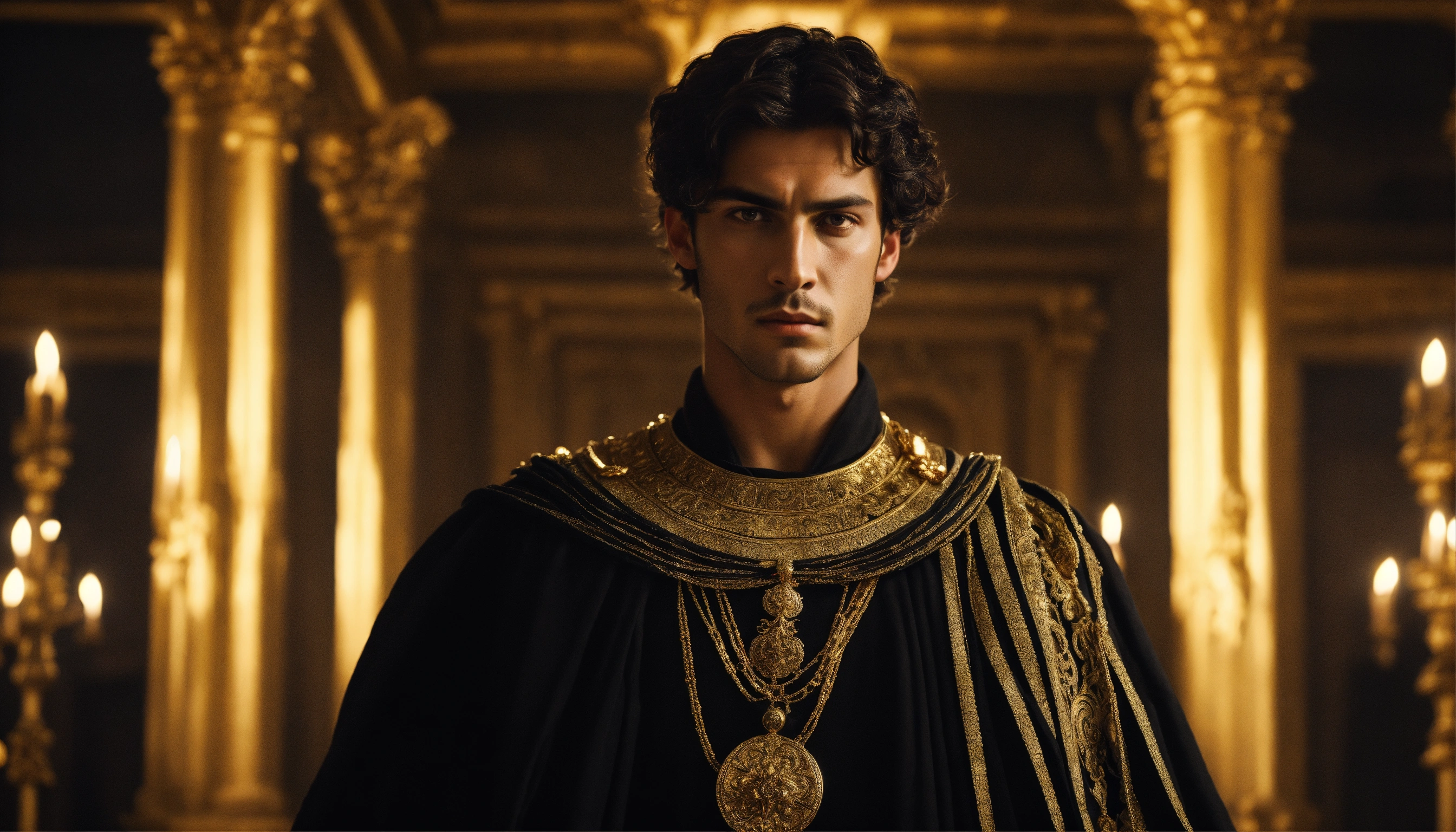 Lexica - Dramatic, fantasy portrait of a young and handsome diabolical ...