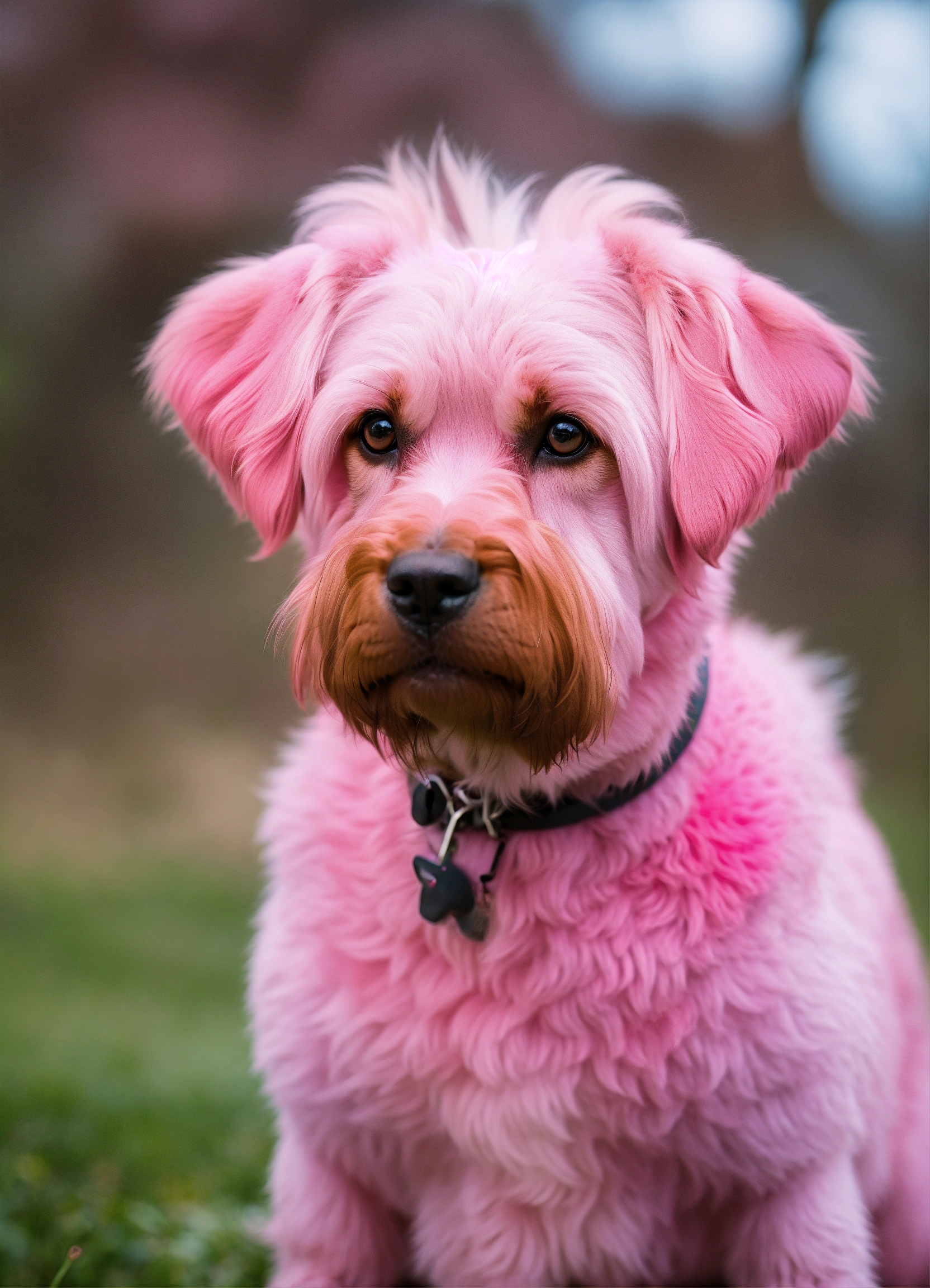 Lexica - A pink dog