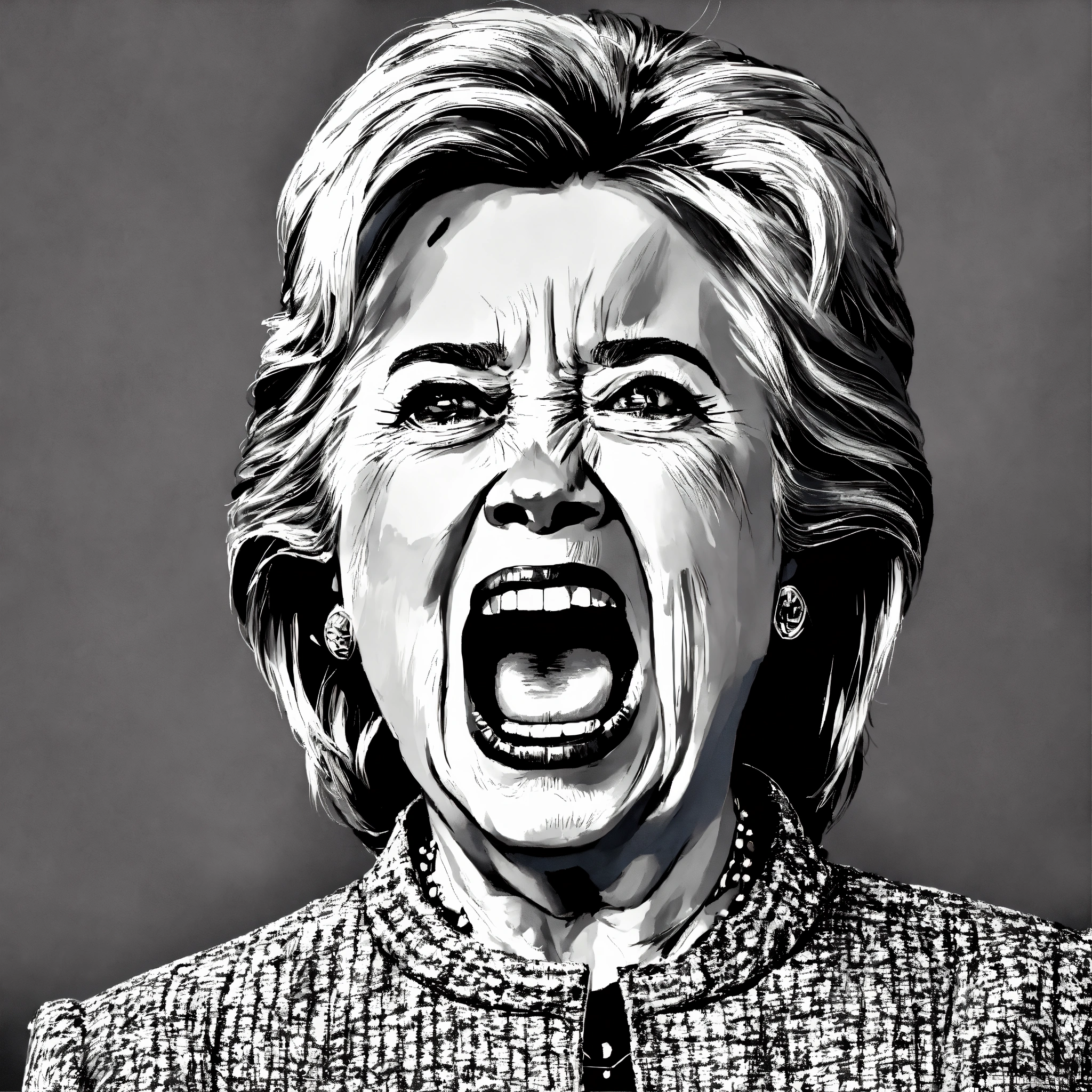 Lexica - Hillary clinton mad angry yelling