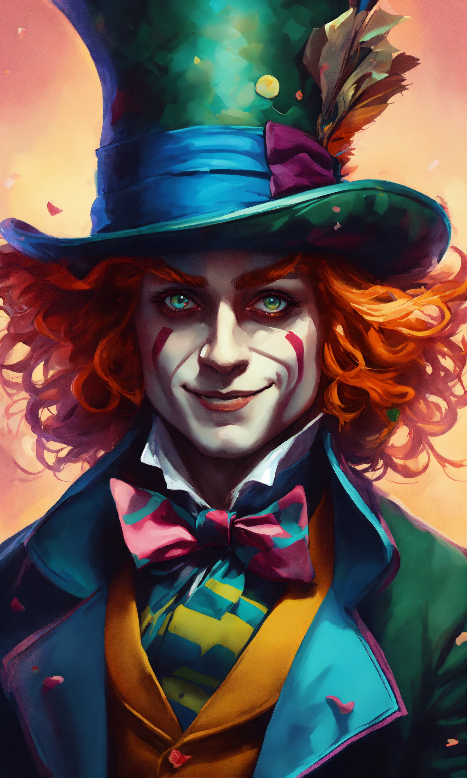 Lexica - The character The Mad Hatter from Alice in Wonderland, cartoon ...