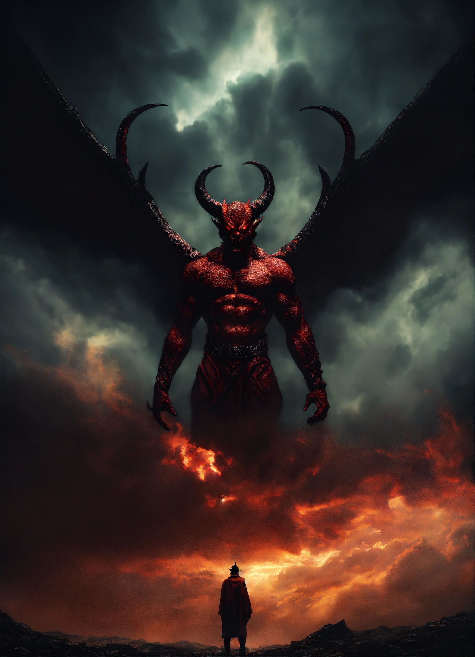 Lexica - Satan appearing in the sky. Overpowering. Sense of terror ...