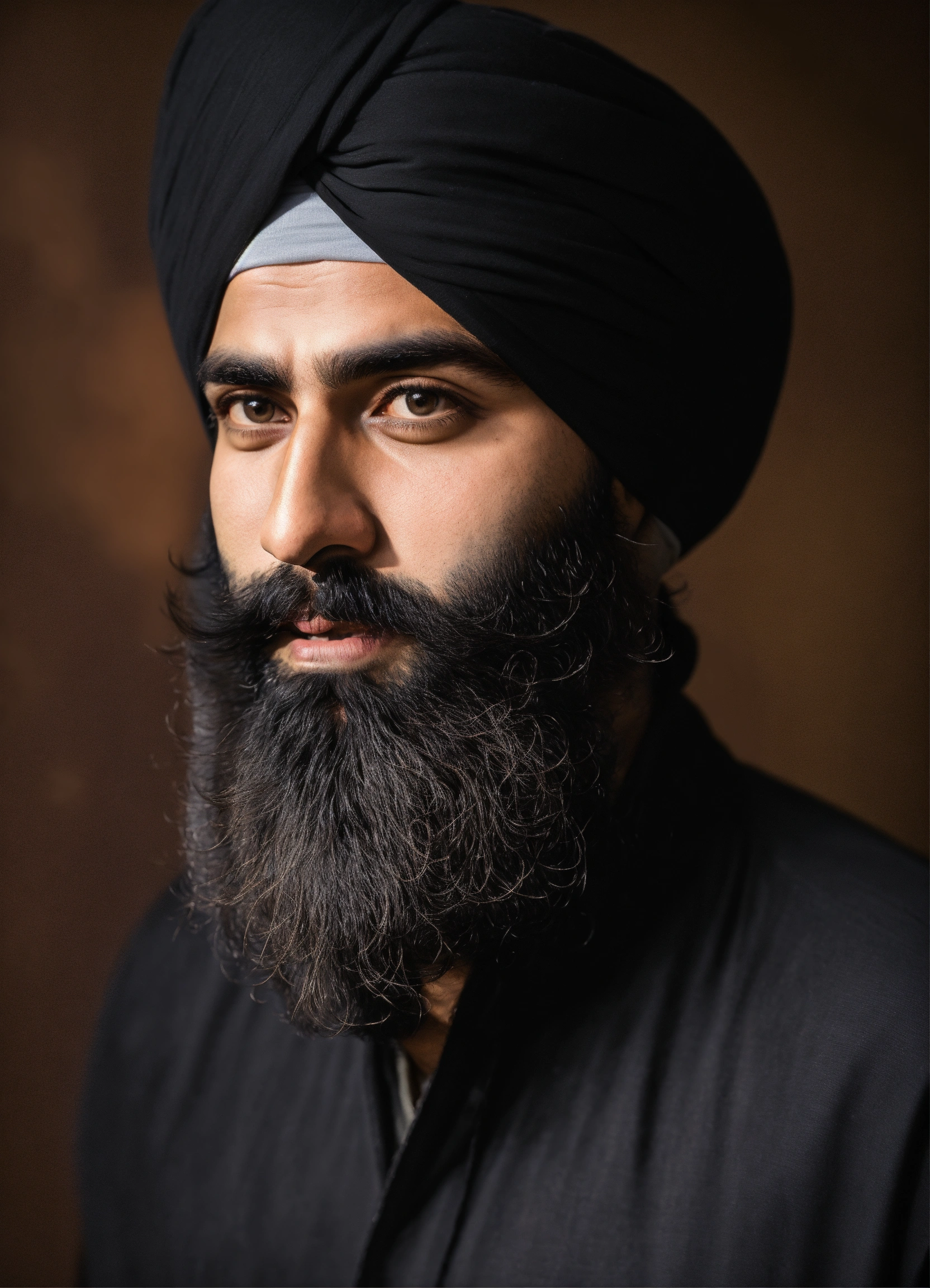 Lexica - A punjabi man with long beard in mid early 40s wearing a ...