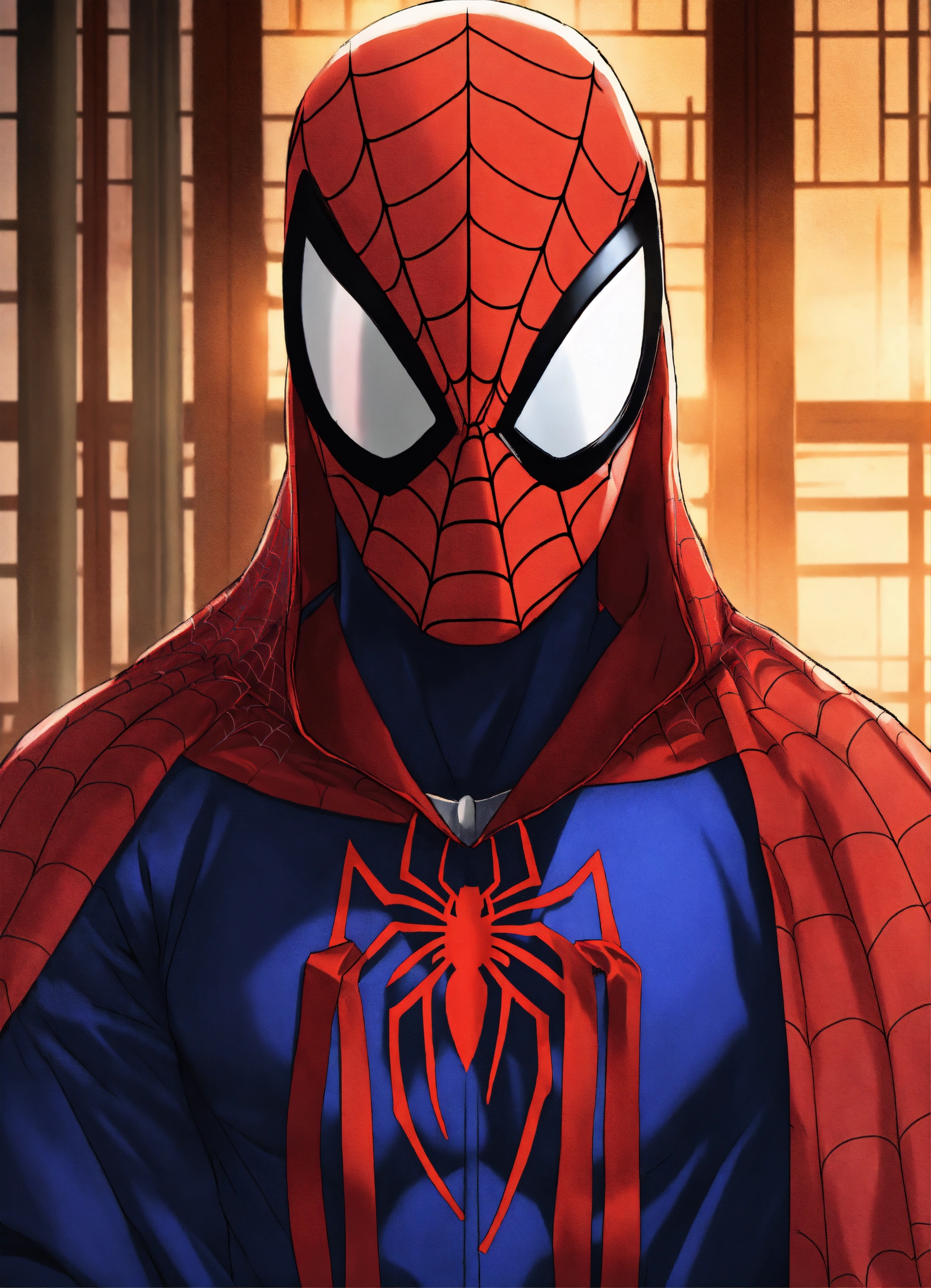 Lexica - Spider-Man wearing an Akatsuki robe. Anime