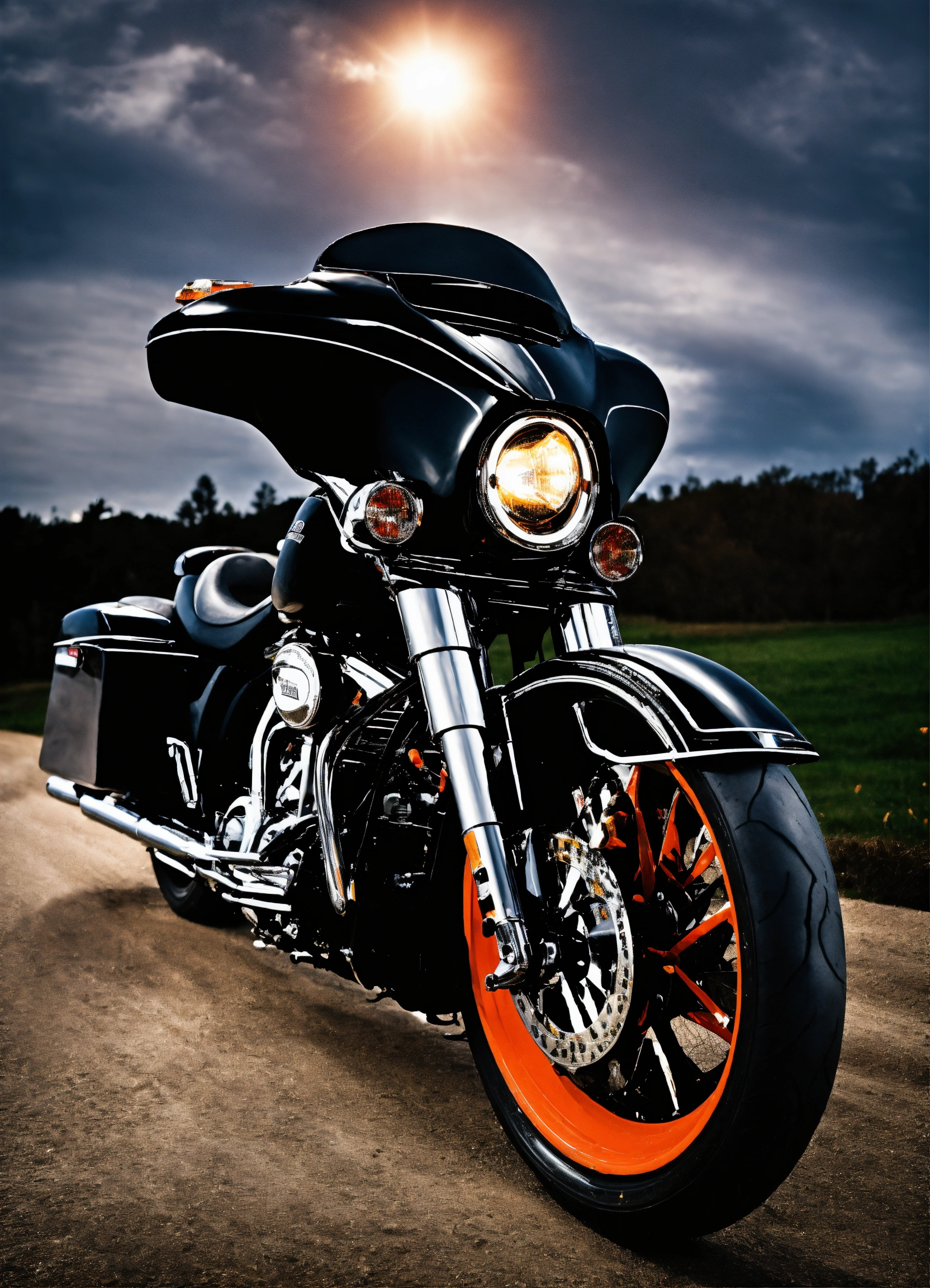 Lexica - Performance Bagger Race, background looking up black