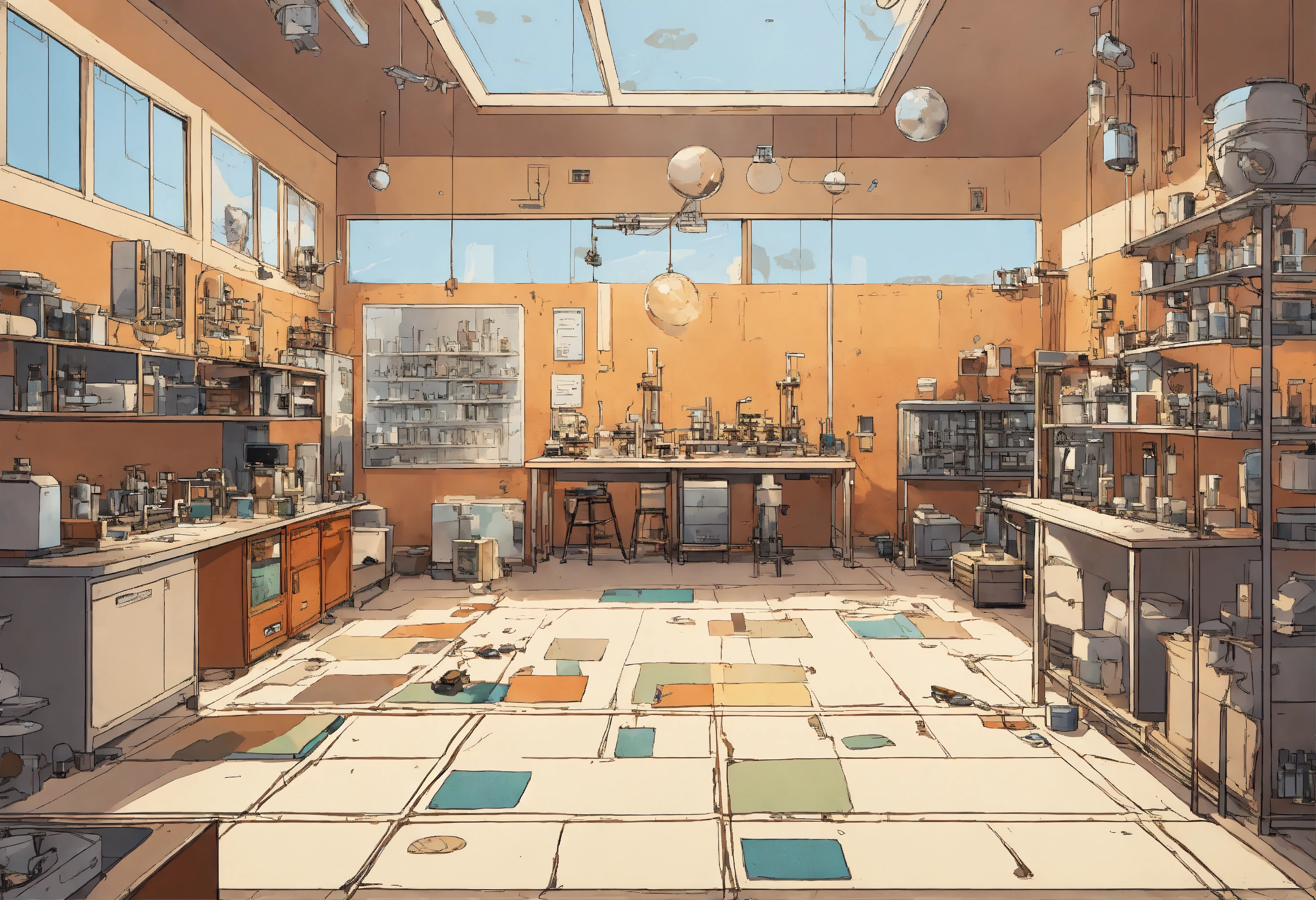 Lexica - Craft a comic-style poster with an expansive white space ...