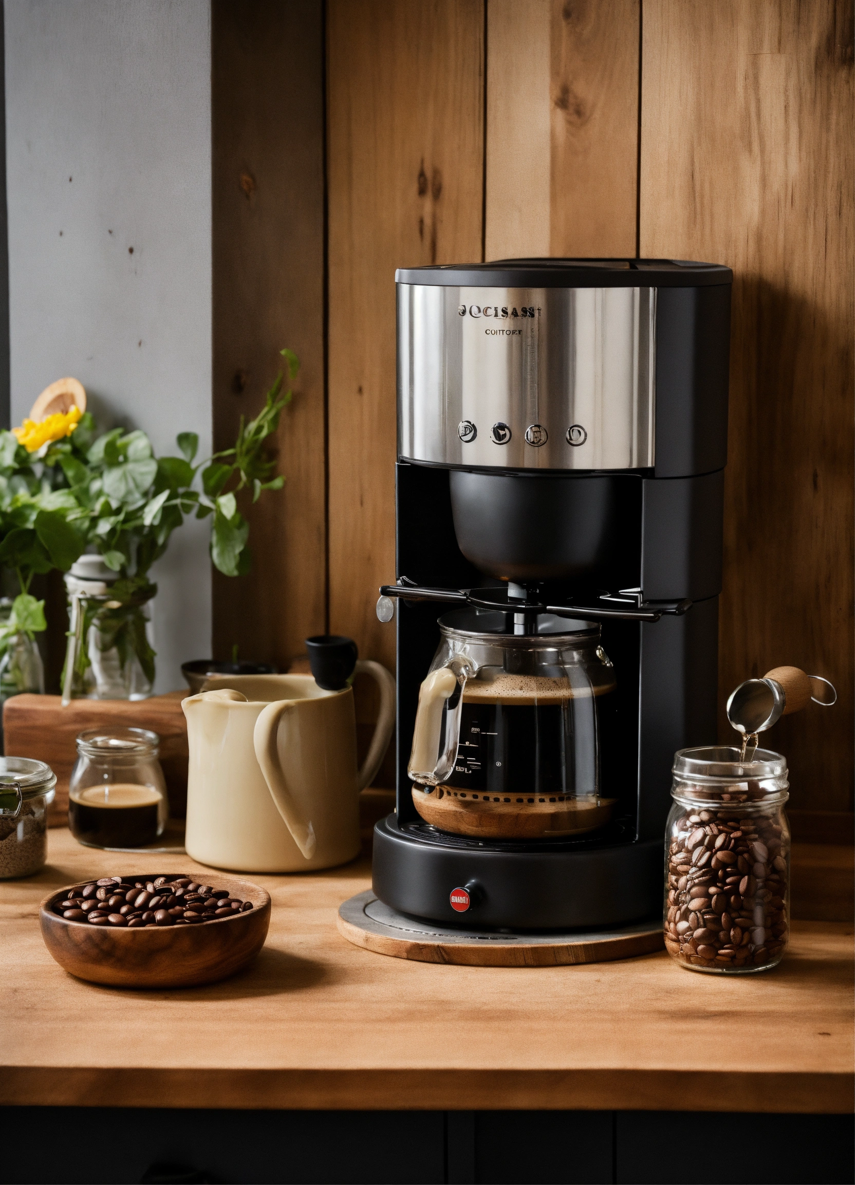 Lexica - A contemporary kitchen corner featuring a cream espresso ...