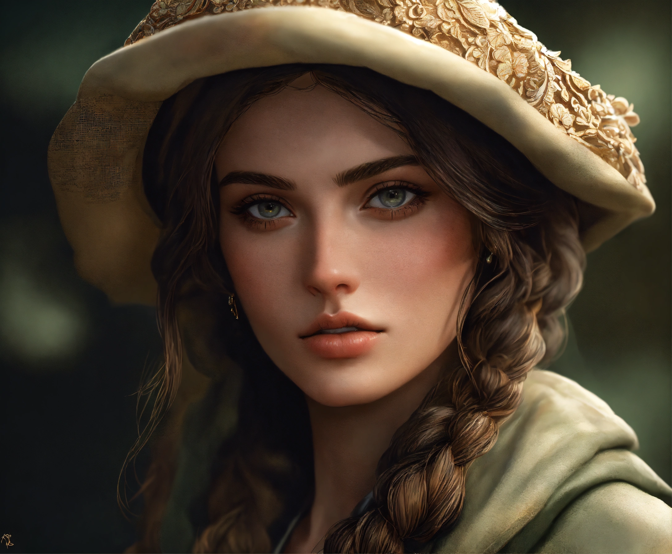 Lexica - Photorealistic, Woman with bonnet, sharp skin, ultrahigh ...