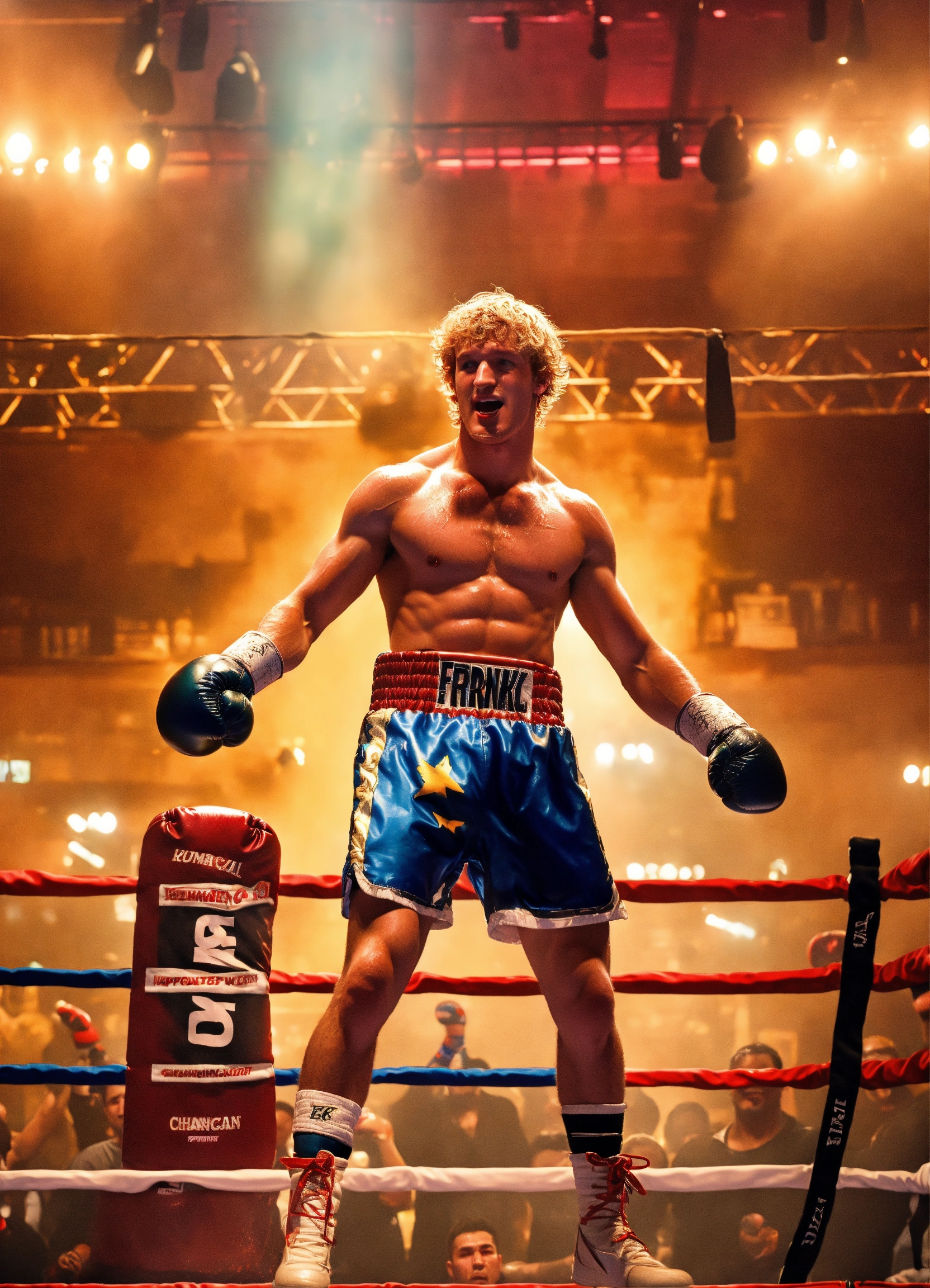 Lexica - Logan Paul, Boxing Match, Victory, Happy, Sweaty, frank ...