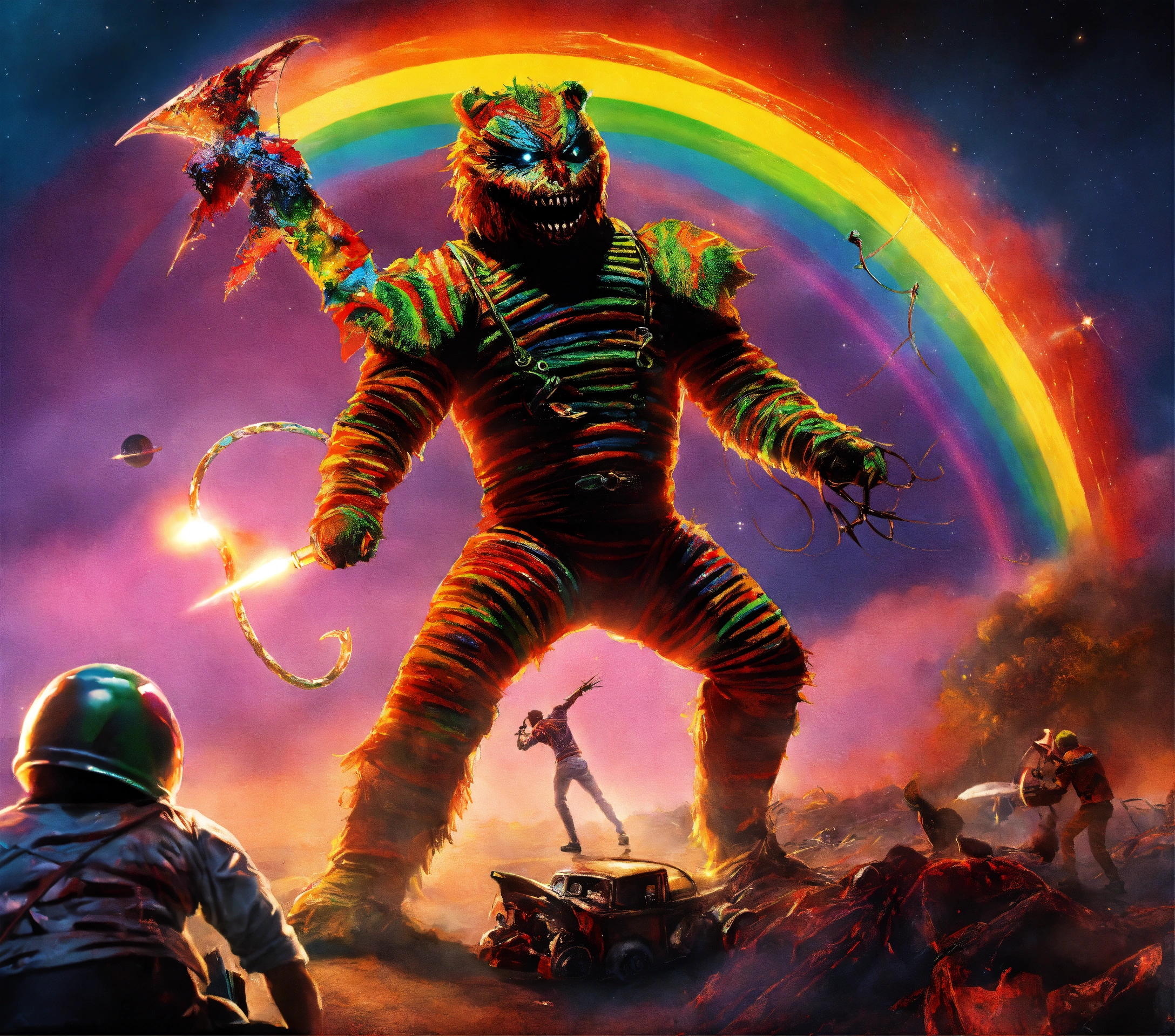 Lexica - Nightmare on elm st freddie vs Jason outer space god claws ...