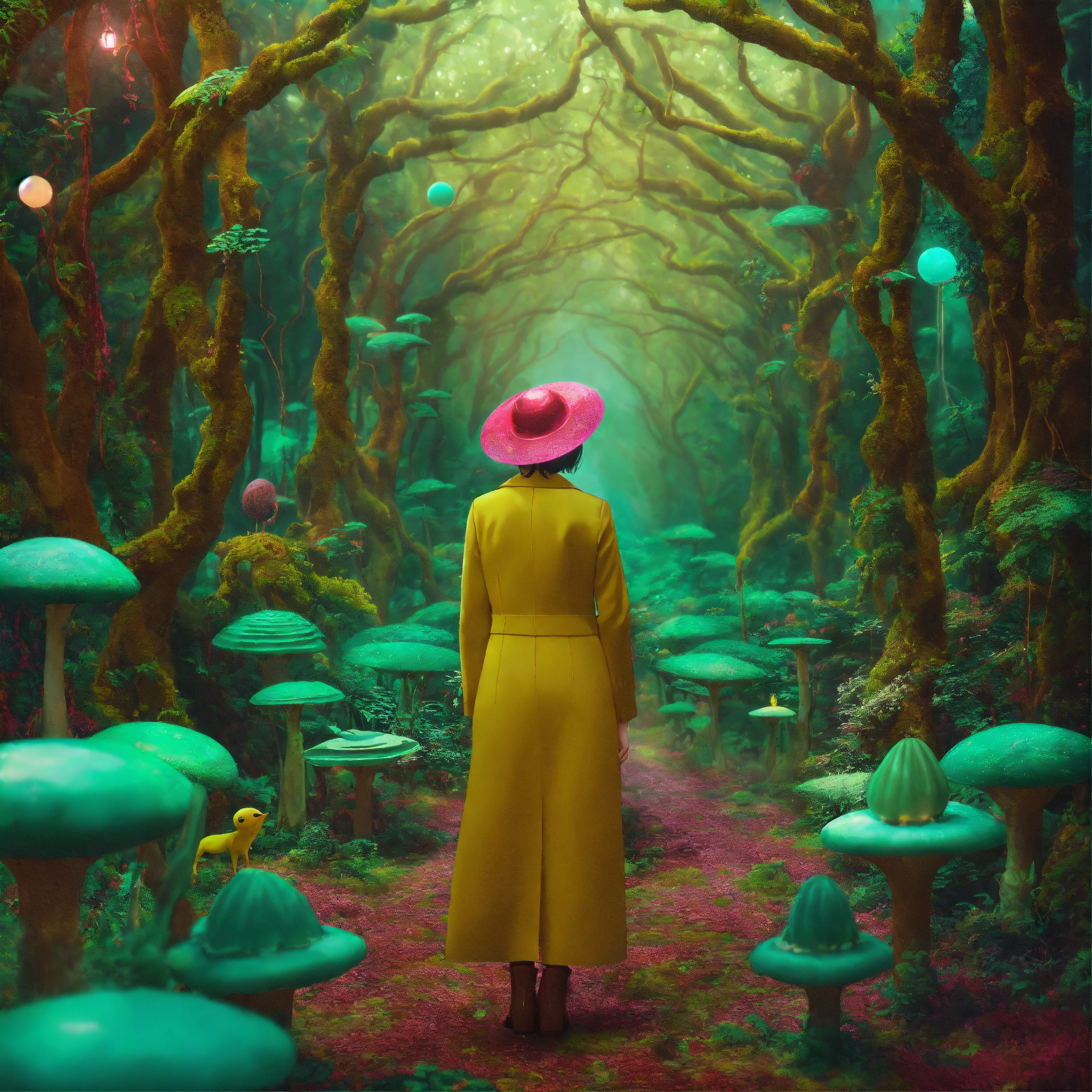 Lexica - Whimsical Alien Forest Imagine a surreal forest where the ...